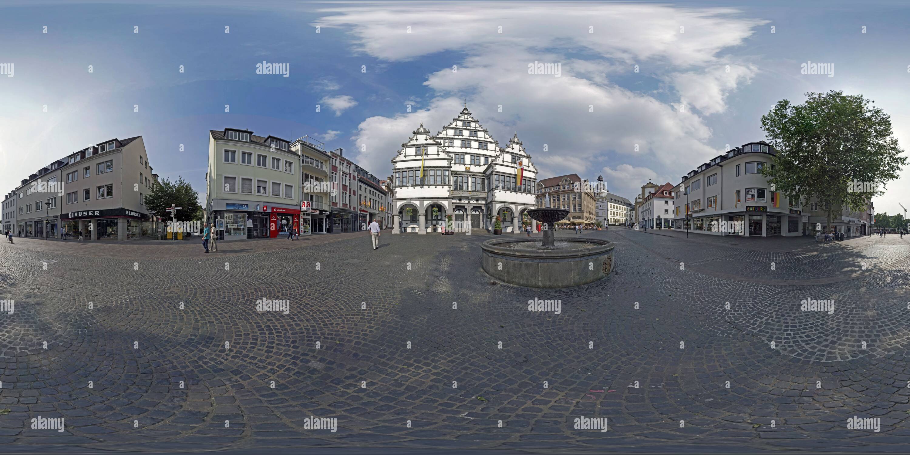 360° view of Paderborn, Town Hall and „Kümpe“, View 2 - Alamy