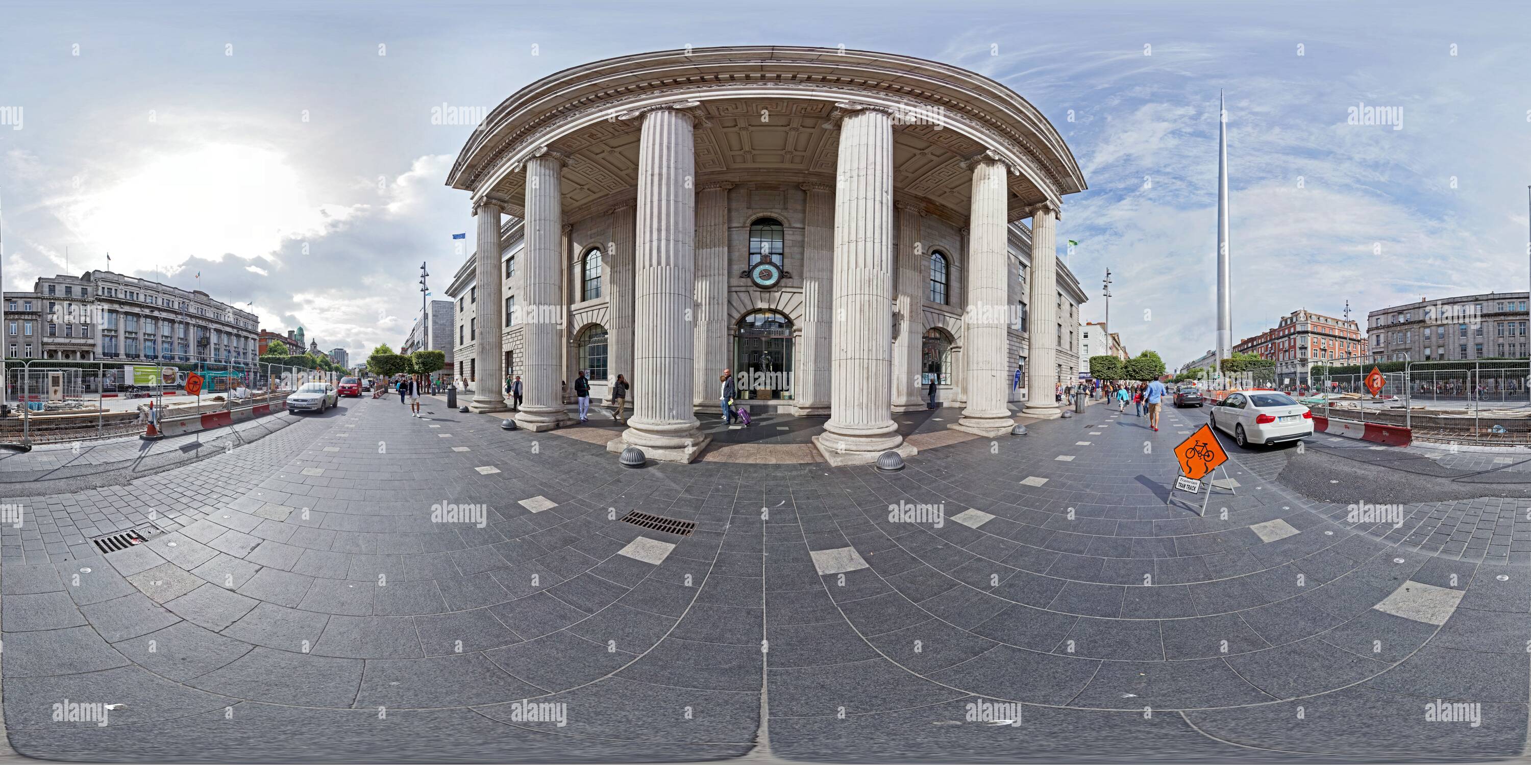 360° view of Dublin - The GPO - O'Connell Street - Alamy
