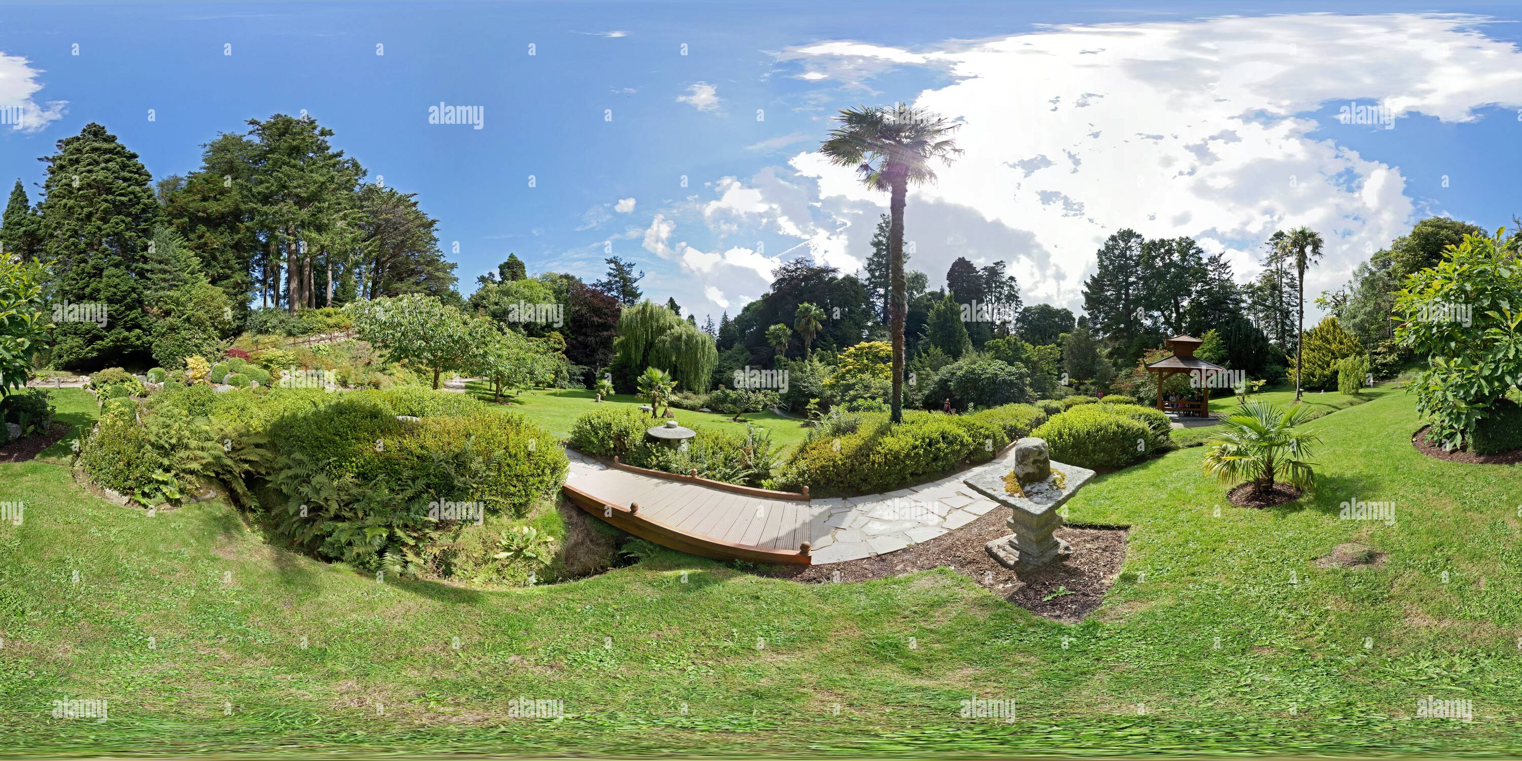 360° view of Powerscourt Gardens - Japanese Garde - Alamy