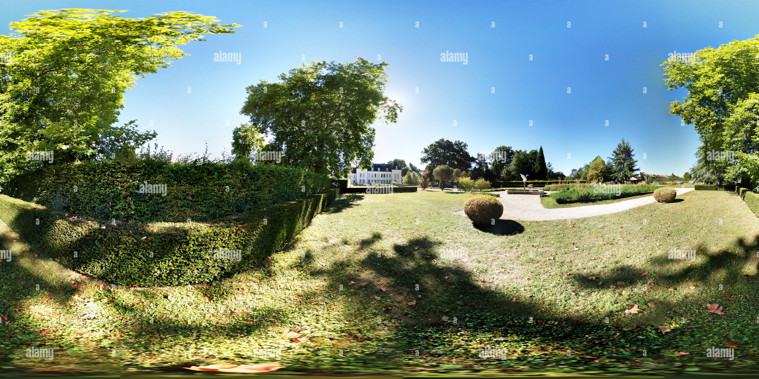 360° view of Castle To Chevigny Saint Sauveur Burgundy - Alamy