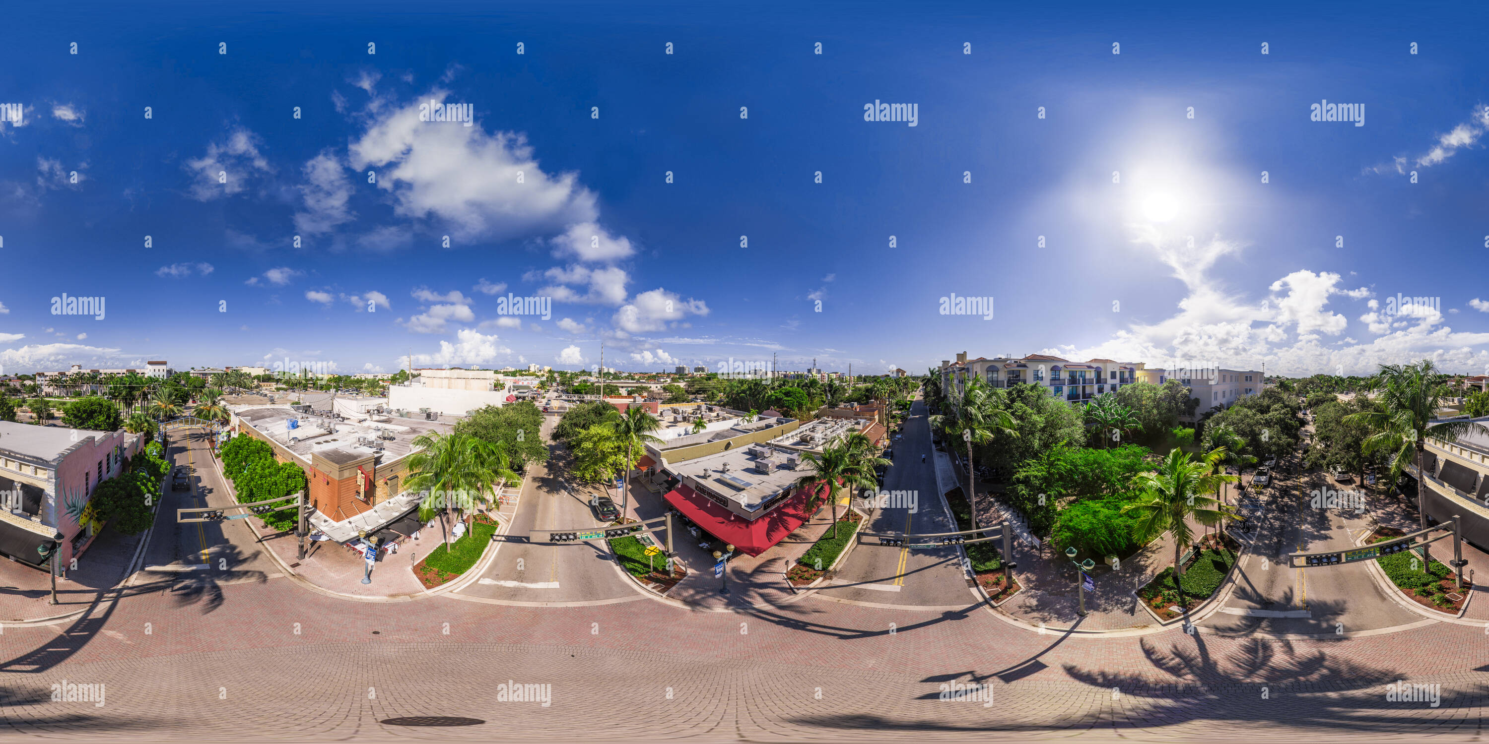 360° view of Downtown delray 2nd Ave - Alamy