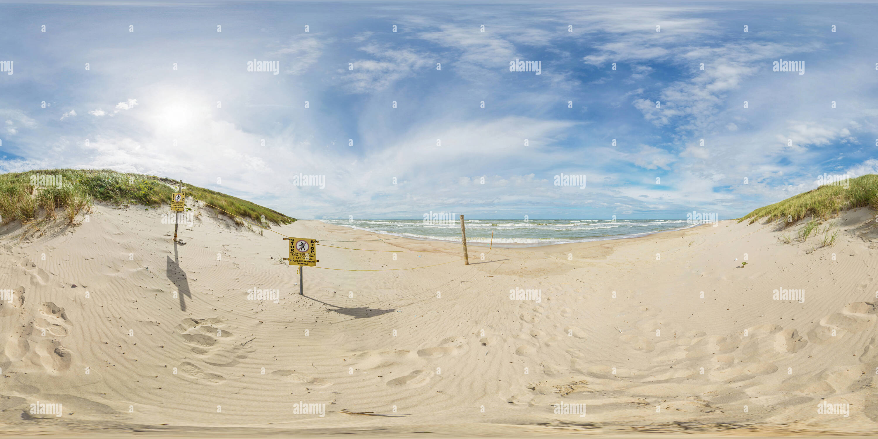 360° view of LITHUANIA - Nida - Beach Border with Kaliningdrad (Russia ...