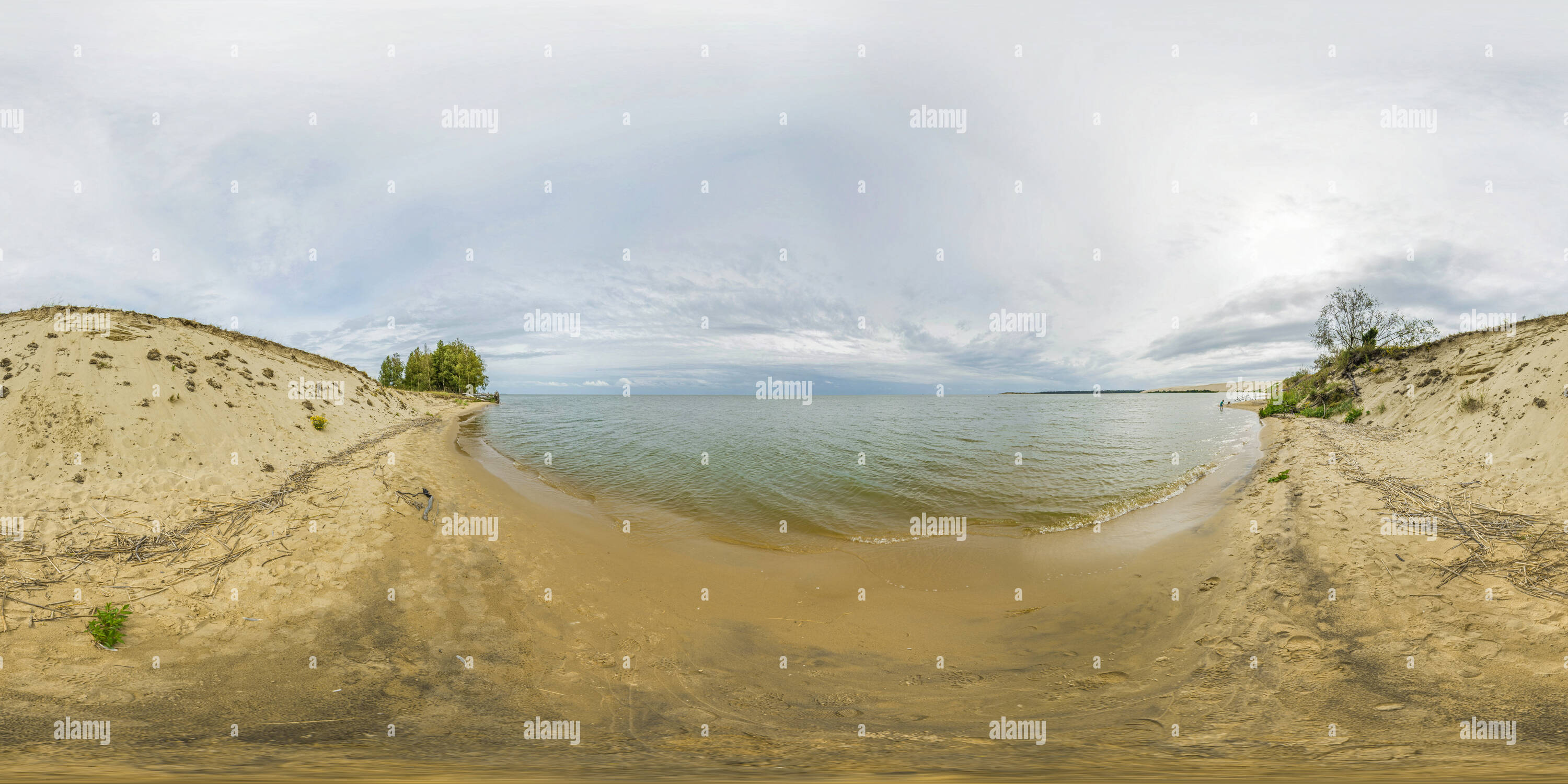 360° view of LITHUANIA - Beach on the Curonian Lagoon 1 - Alamy