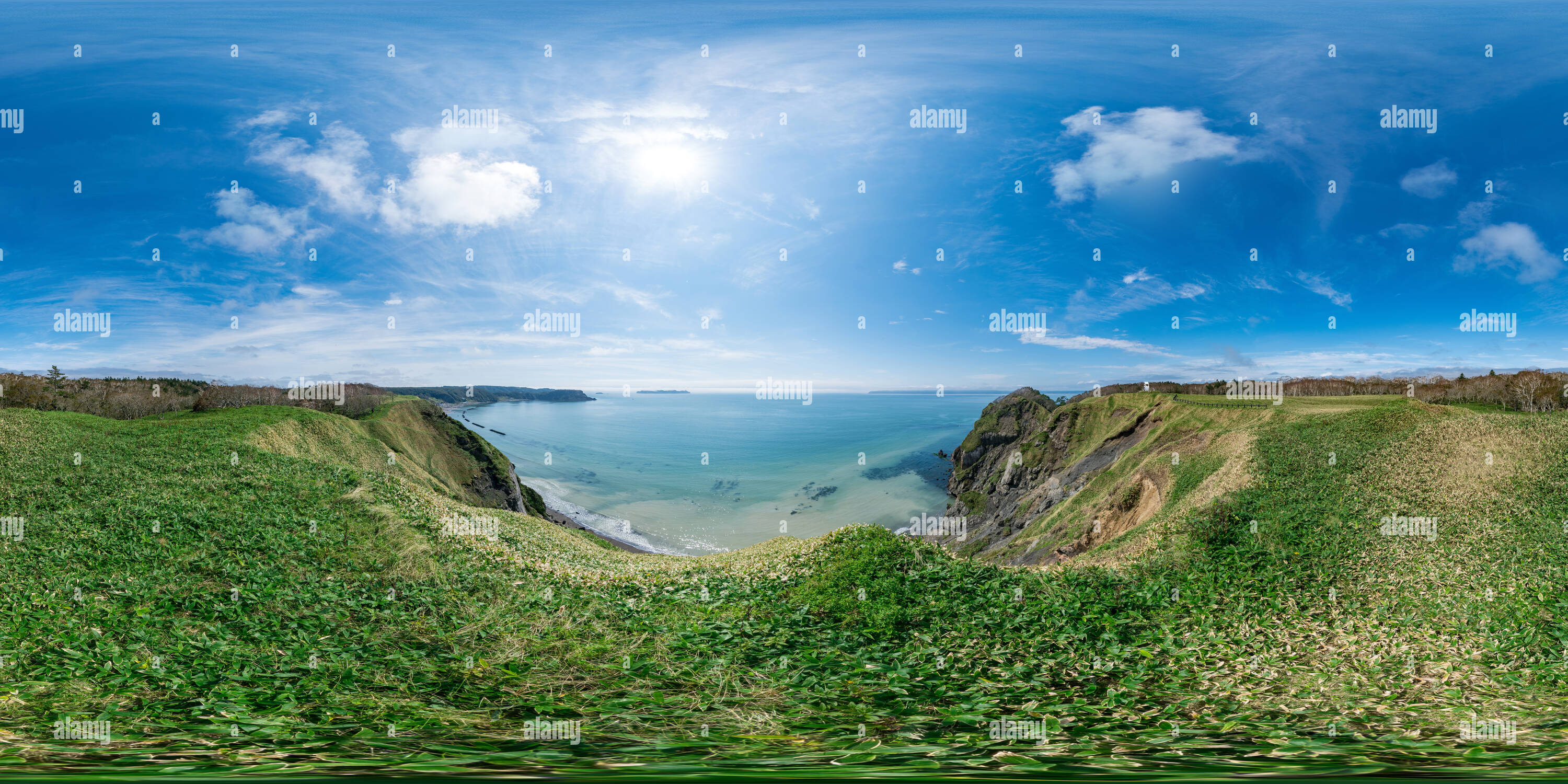 360° view of Cape Aikappu in Hokkaido, Japan 02 - Alamy