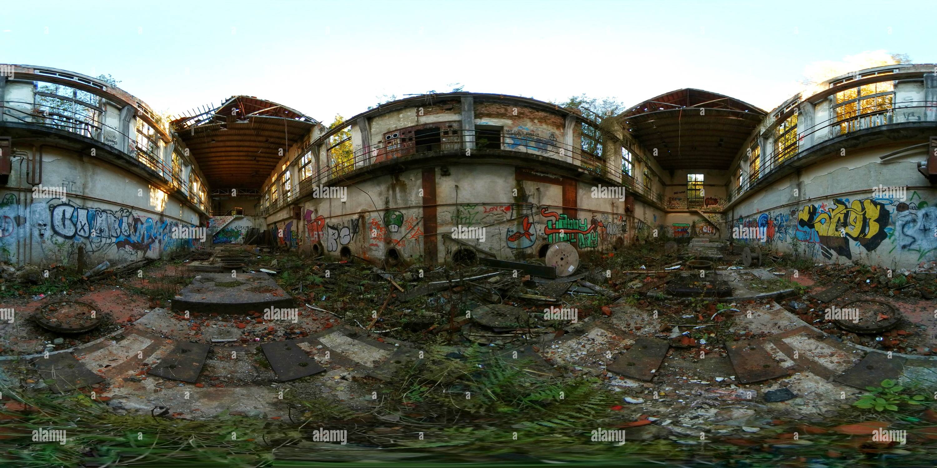 360° view of Lost Place somewhere in Bavaria, Germany - Alamy