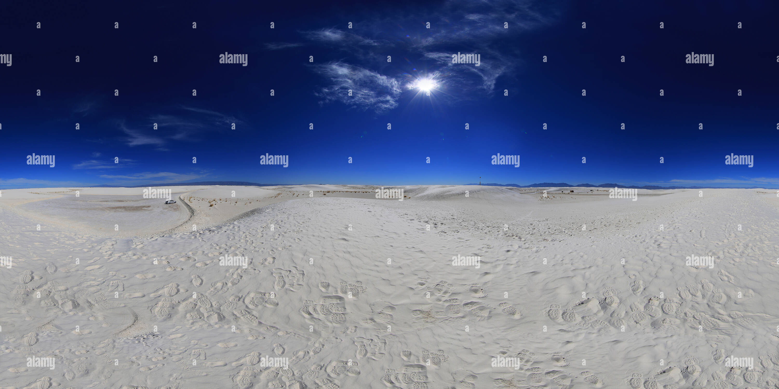 360° view of White Sands National Monument - Alamy