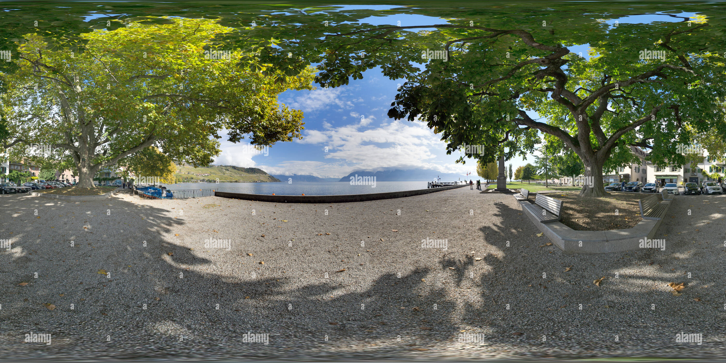 360° view of Lavaux Unesco World Heritage Site 12 - Alamy
