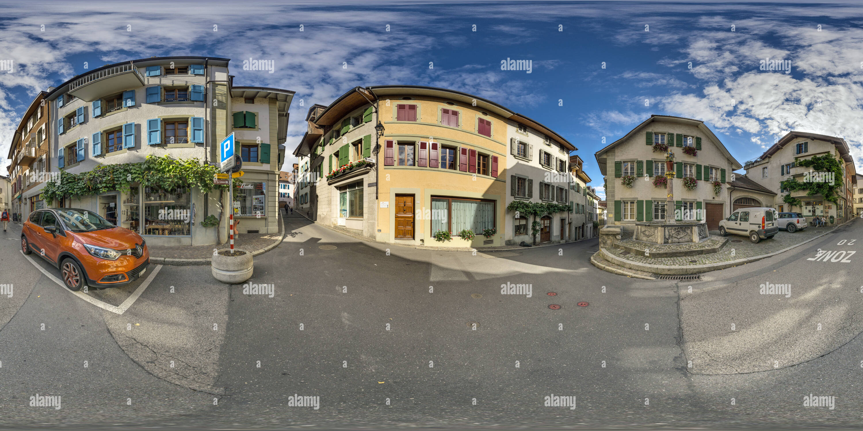360° view of Lavaux Unesco World Heritage Site 13 - Alamy