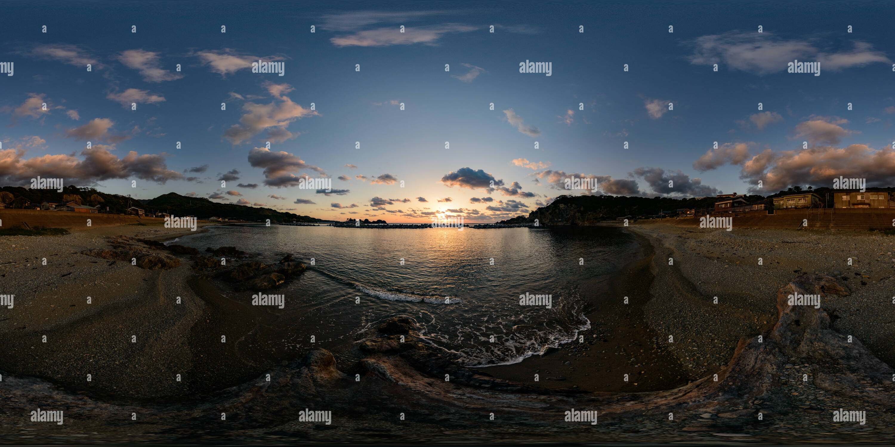 360° view of Tassha bathing beach - Alamy