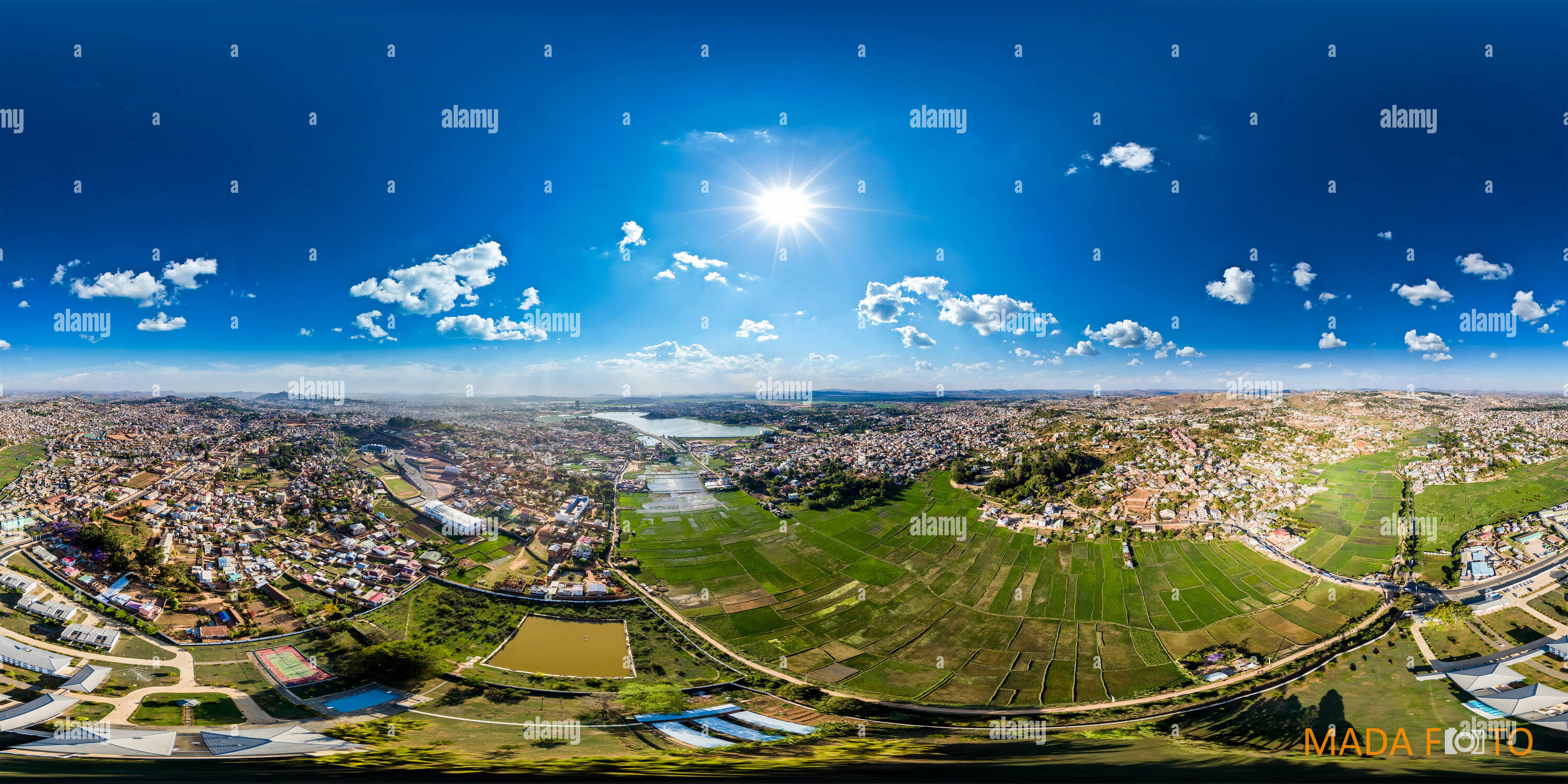 360° view of Ricefields, Antananarivo, Madagascar, Africa - Alamy