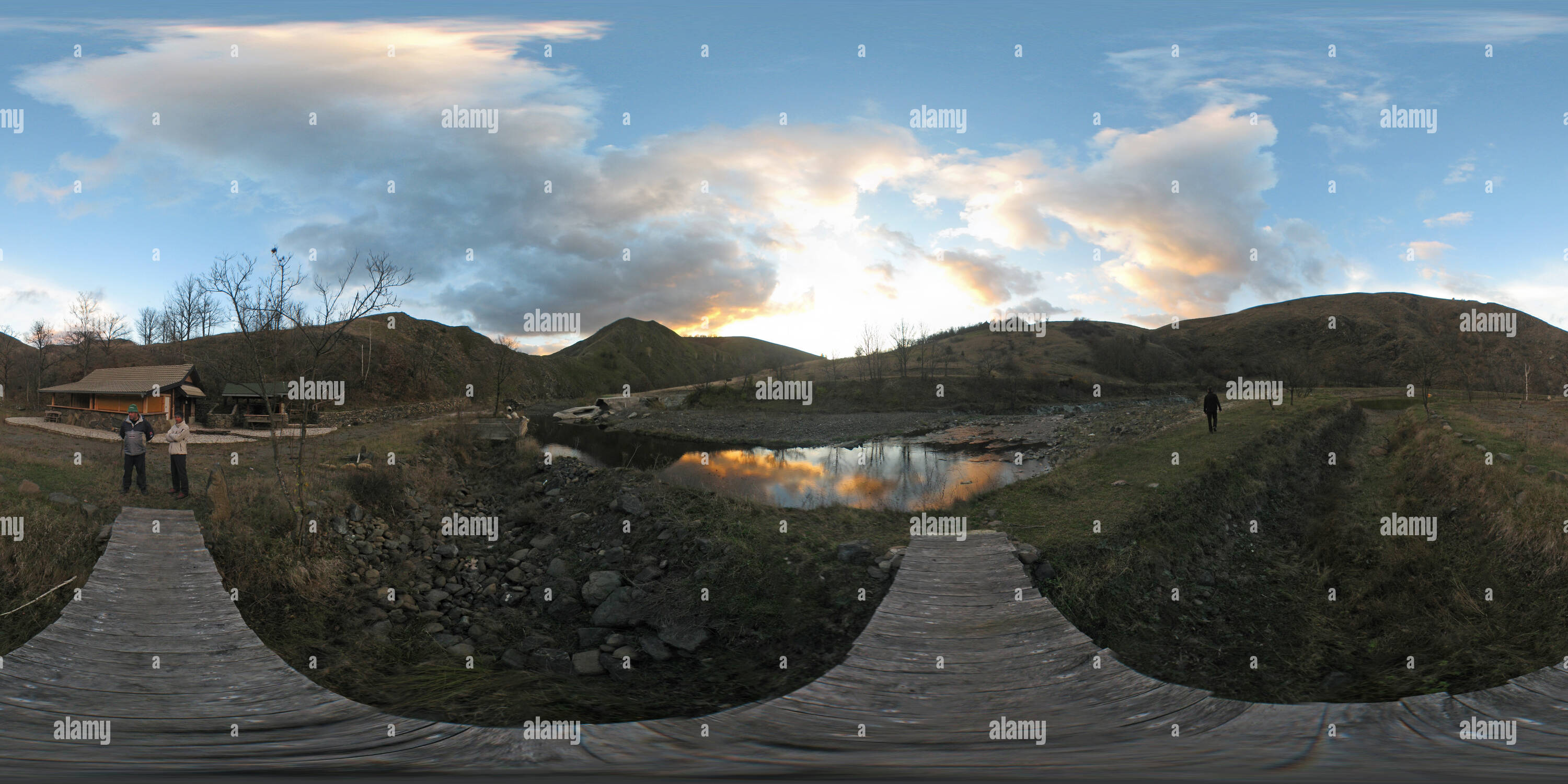 360° view of Dusk at the Eagle's Nest Ranch - Alamy