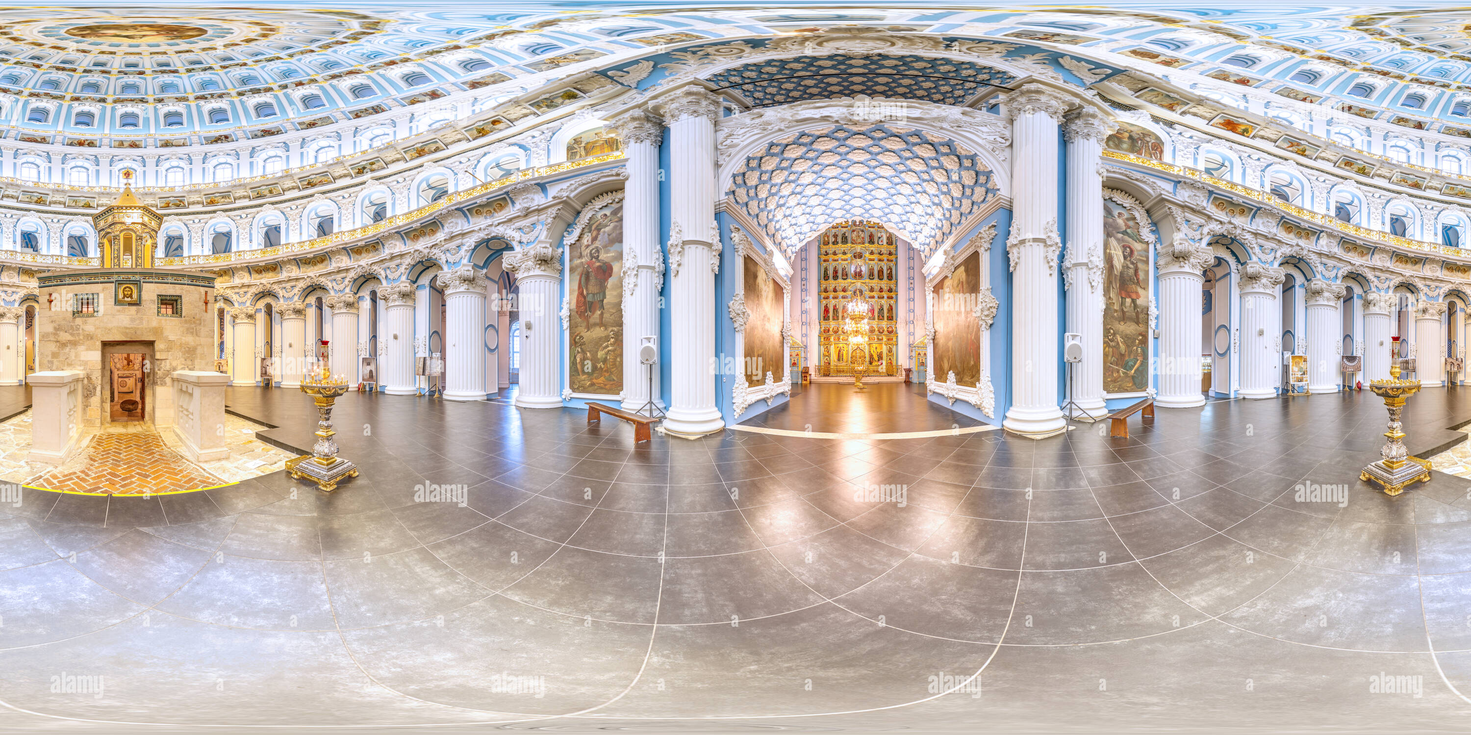 360° view of Resurrection Cathedral of New Jerusalem Monastery - Alamy