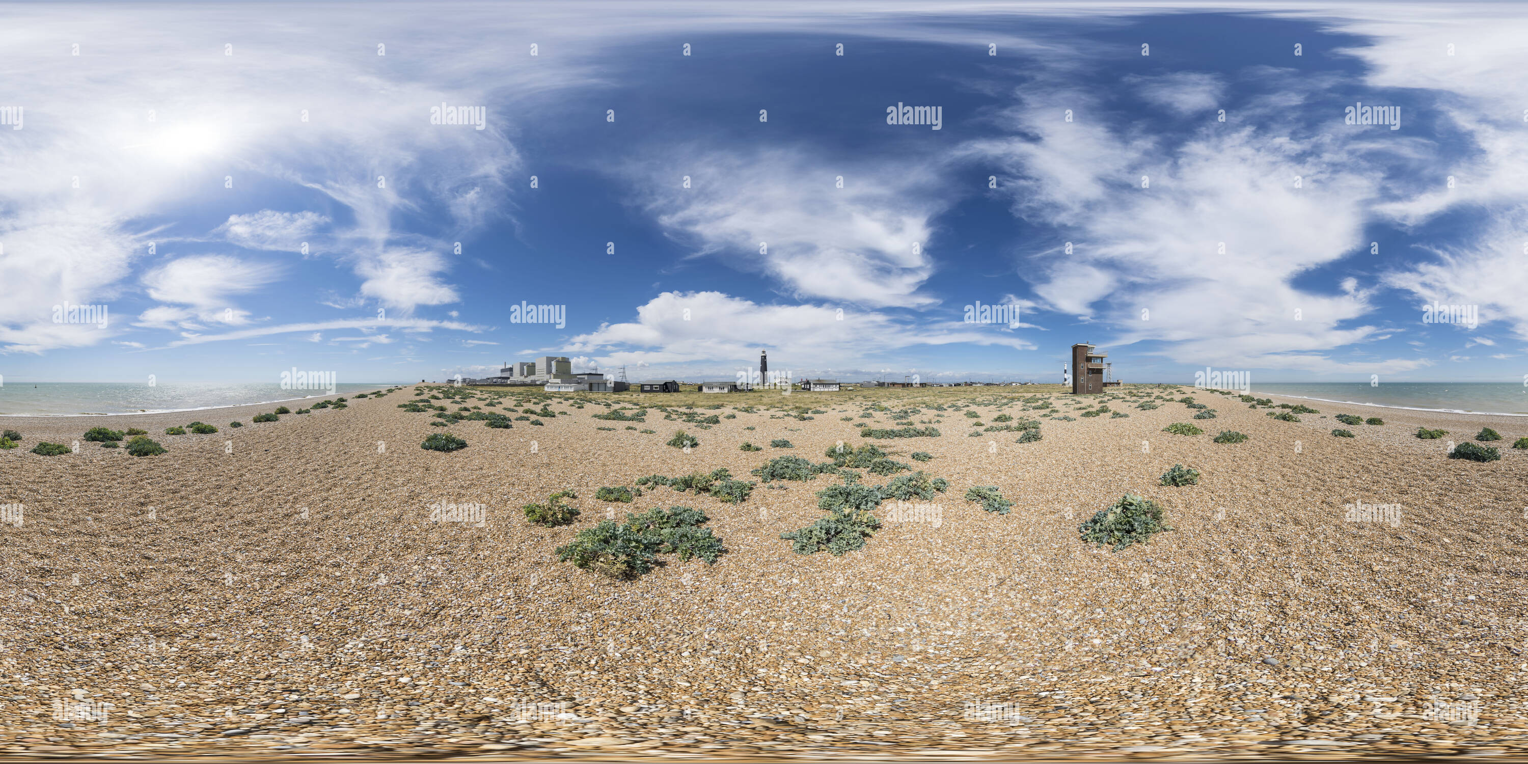 360° view of Dungeness Coastline, Kent - Alamy