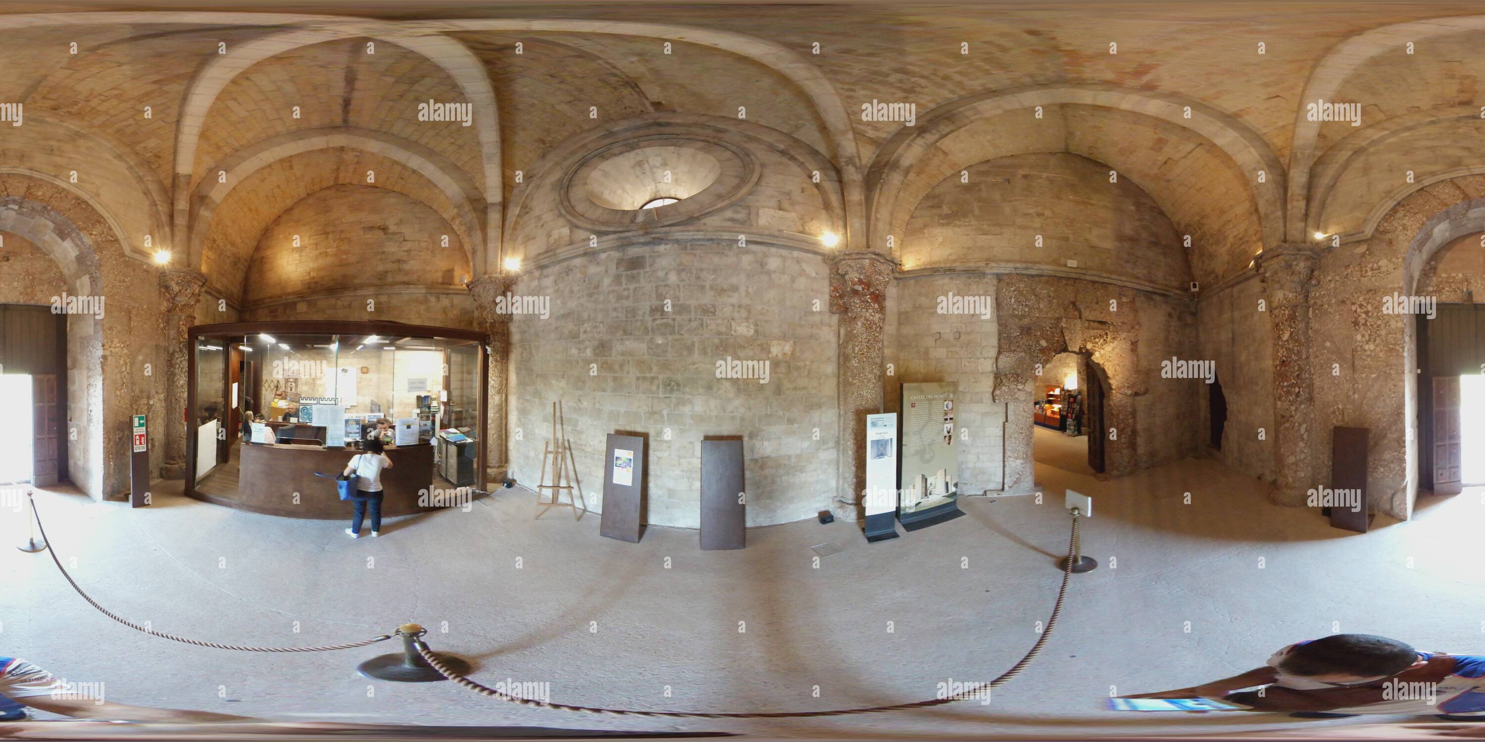 360° view of Castel Del Monte 13 - Alamy