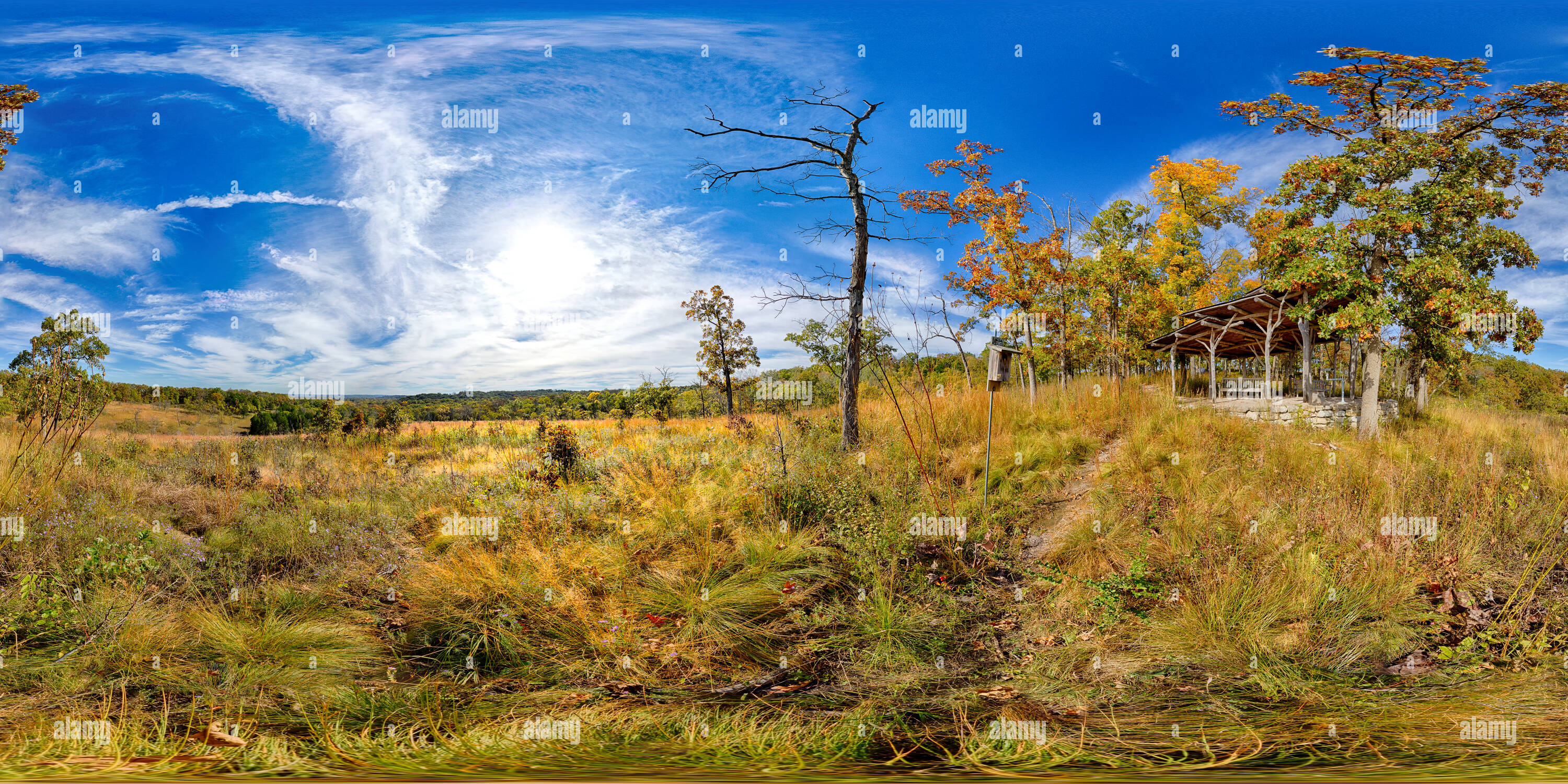 360° view of Shaw Nature Reserve Crescent Knoll Overlook Usa - Alamy