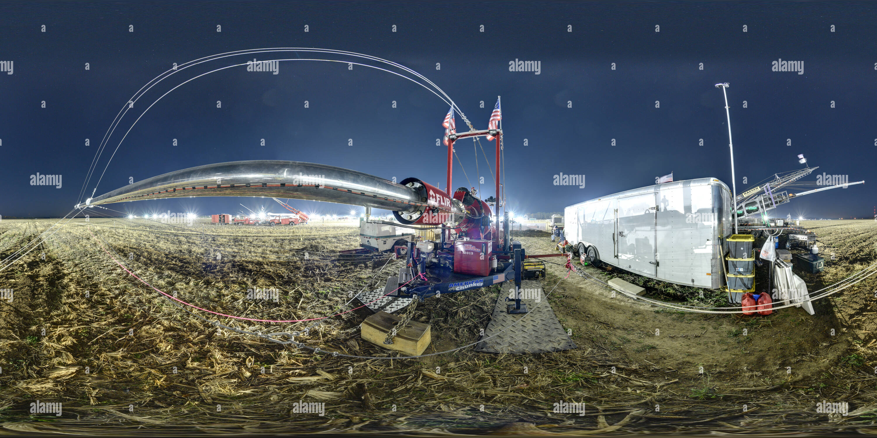 360° view of American Chunker Under the Stars - Alamy