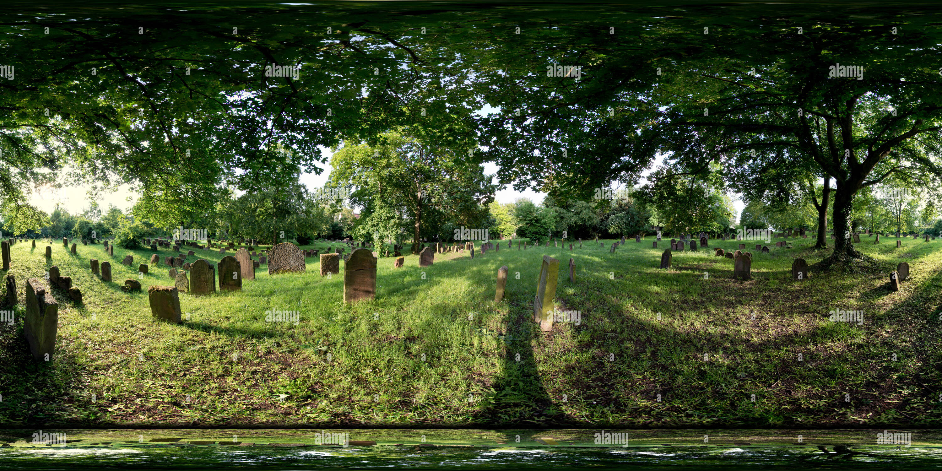 360° view of Jewish Cemetery (Heiliger Sand) 3, Worms, 2016-06 ...