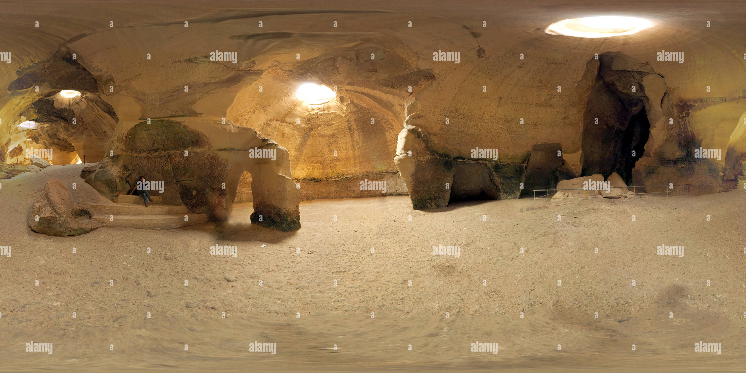 360° view of bell cave 2 beit guvrin - Alamy