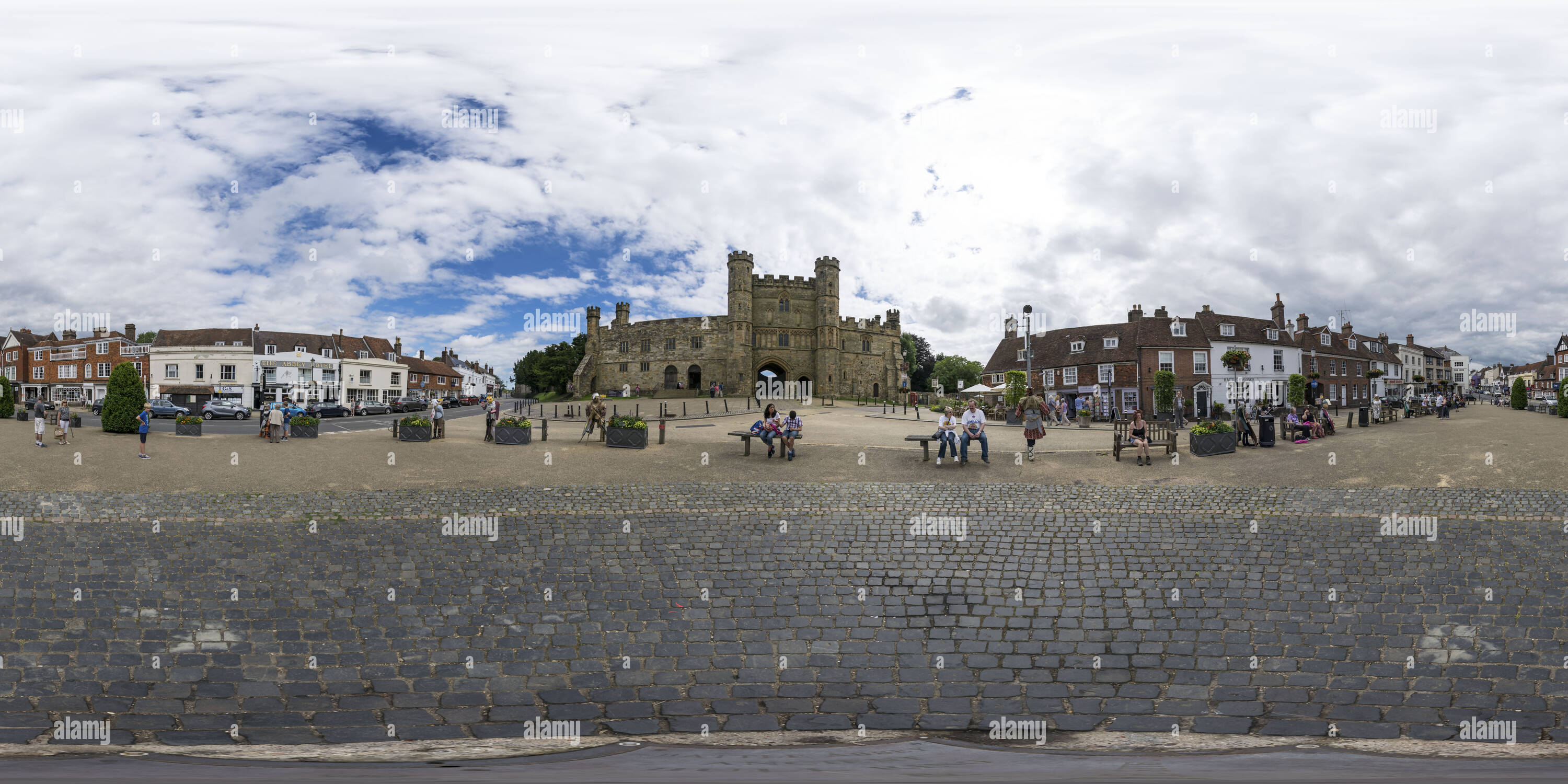 360° view of Ancient Bull Ring and Bonfire Site, Battle - Alamy