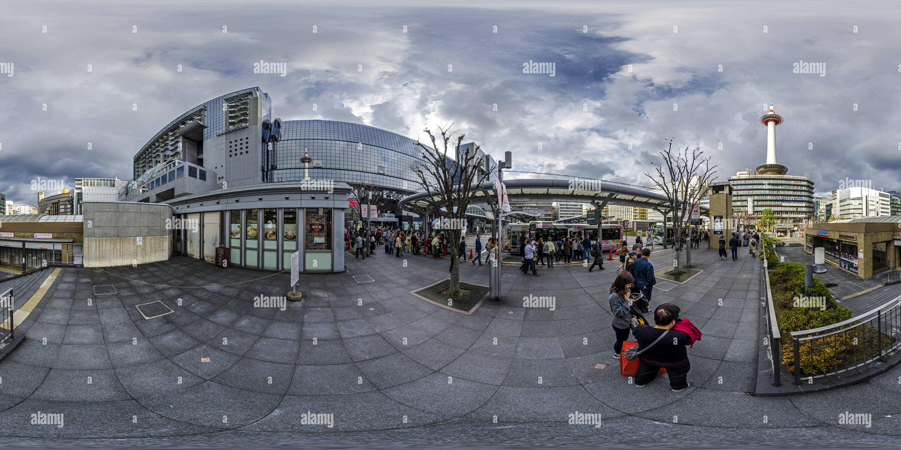 360° view of Kyoto Station(京都車站), JP - Alamy