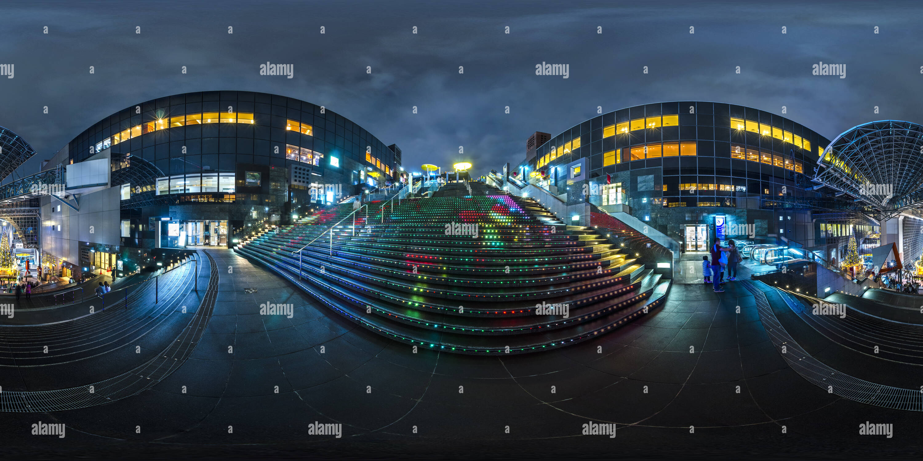 360° view of 20161114 Grand Stairway S Kyoto Station Jp - Alamy