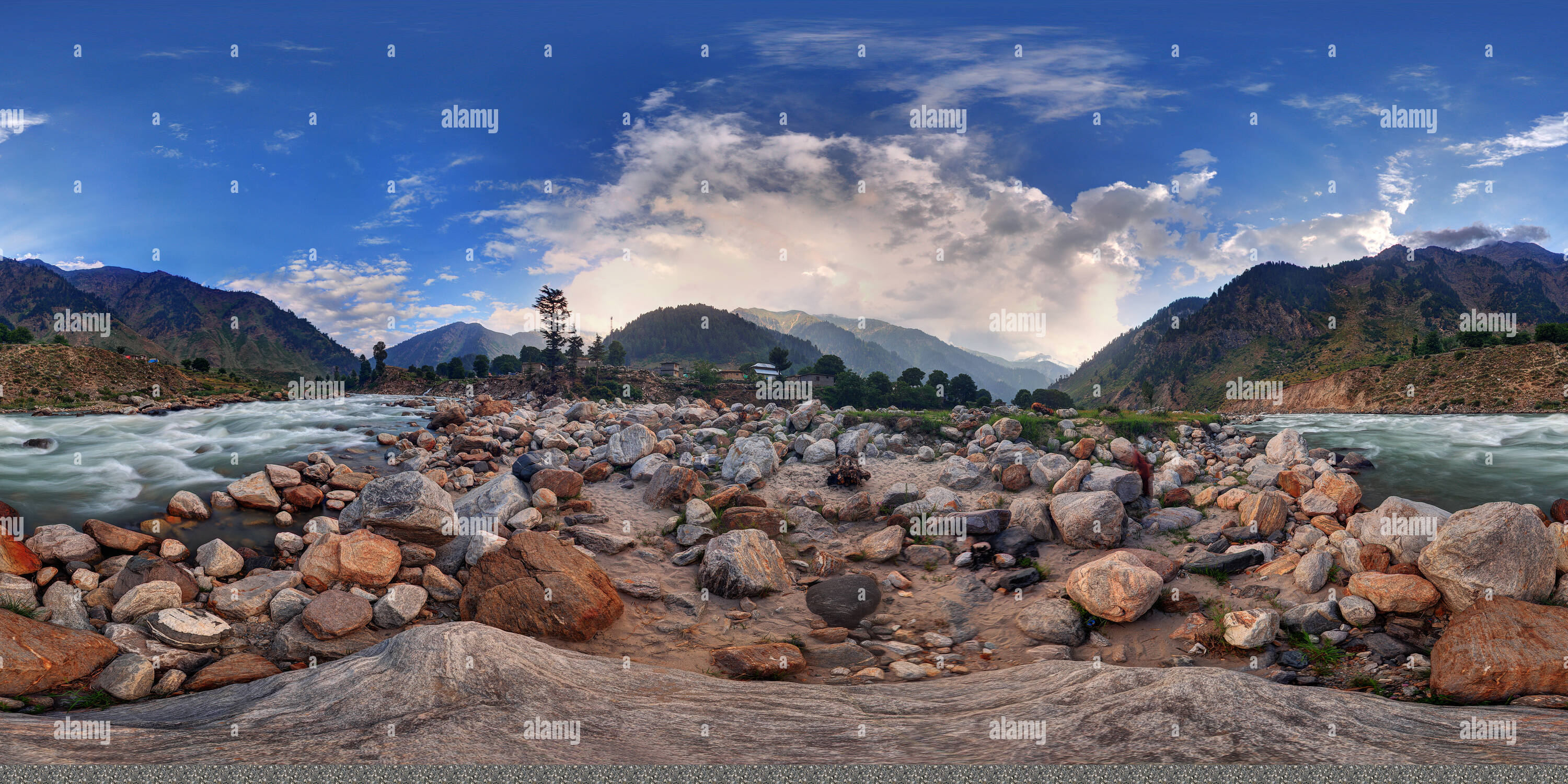 360° view of River Kunhar, Naran Valley - Alamy