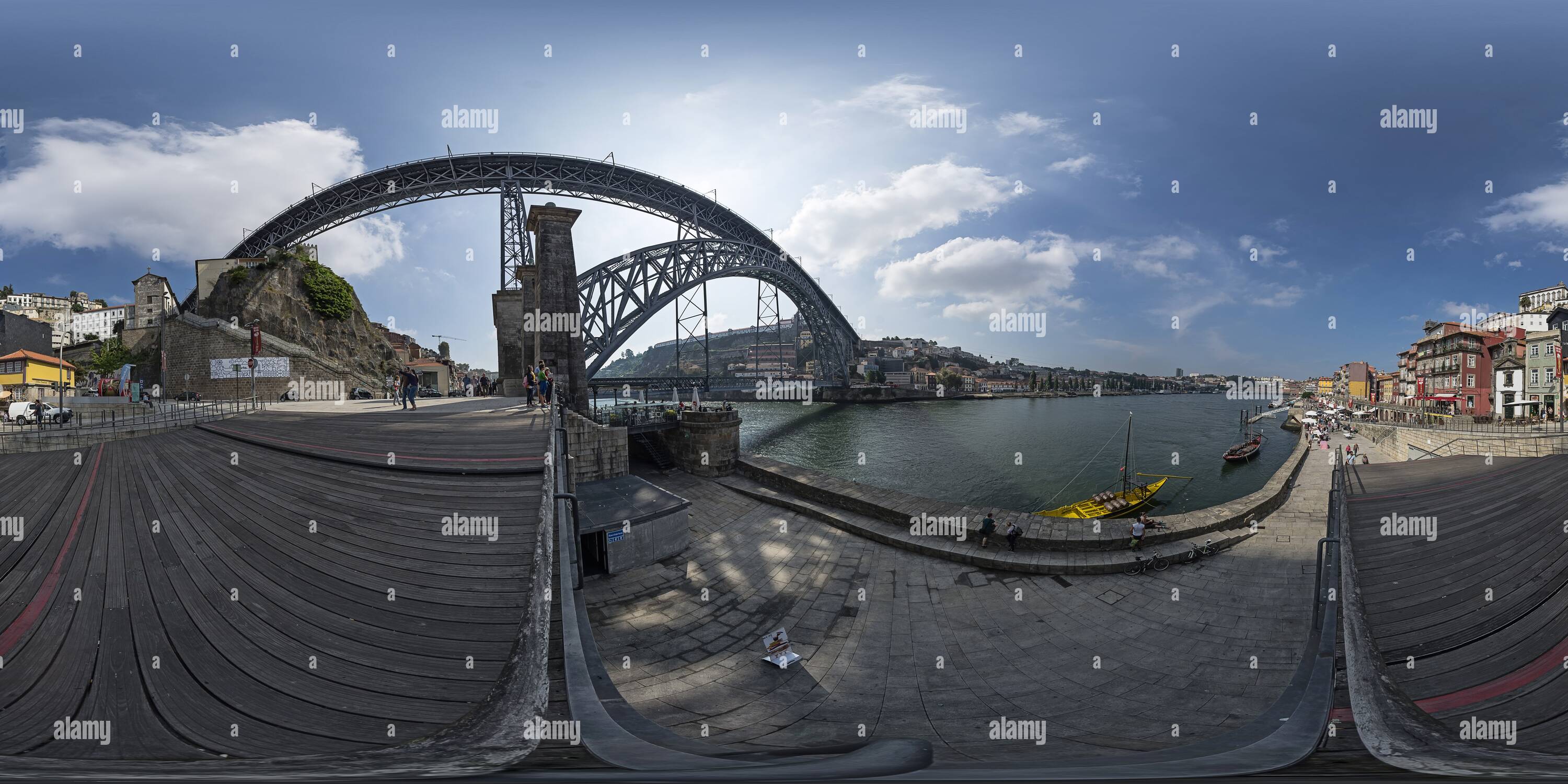 360° view of Porto - Ponte Dom Luis I - Alamy