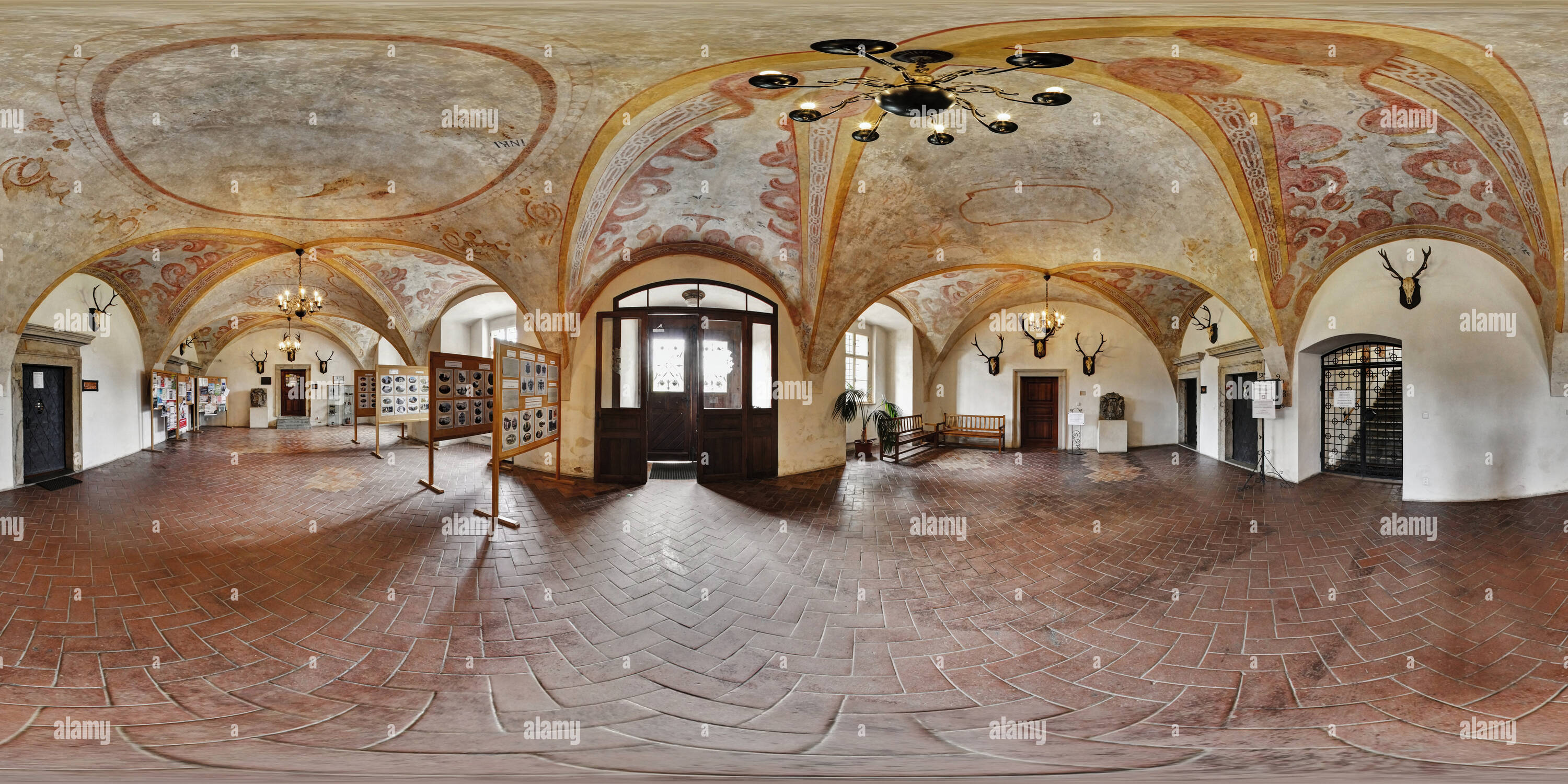 360° view of Chateau Sluknov - Vestibul - Alamy