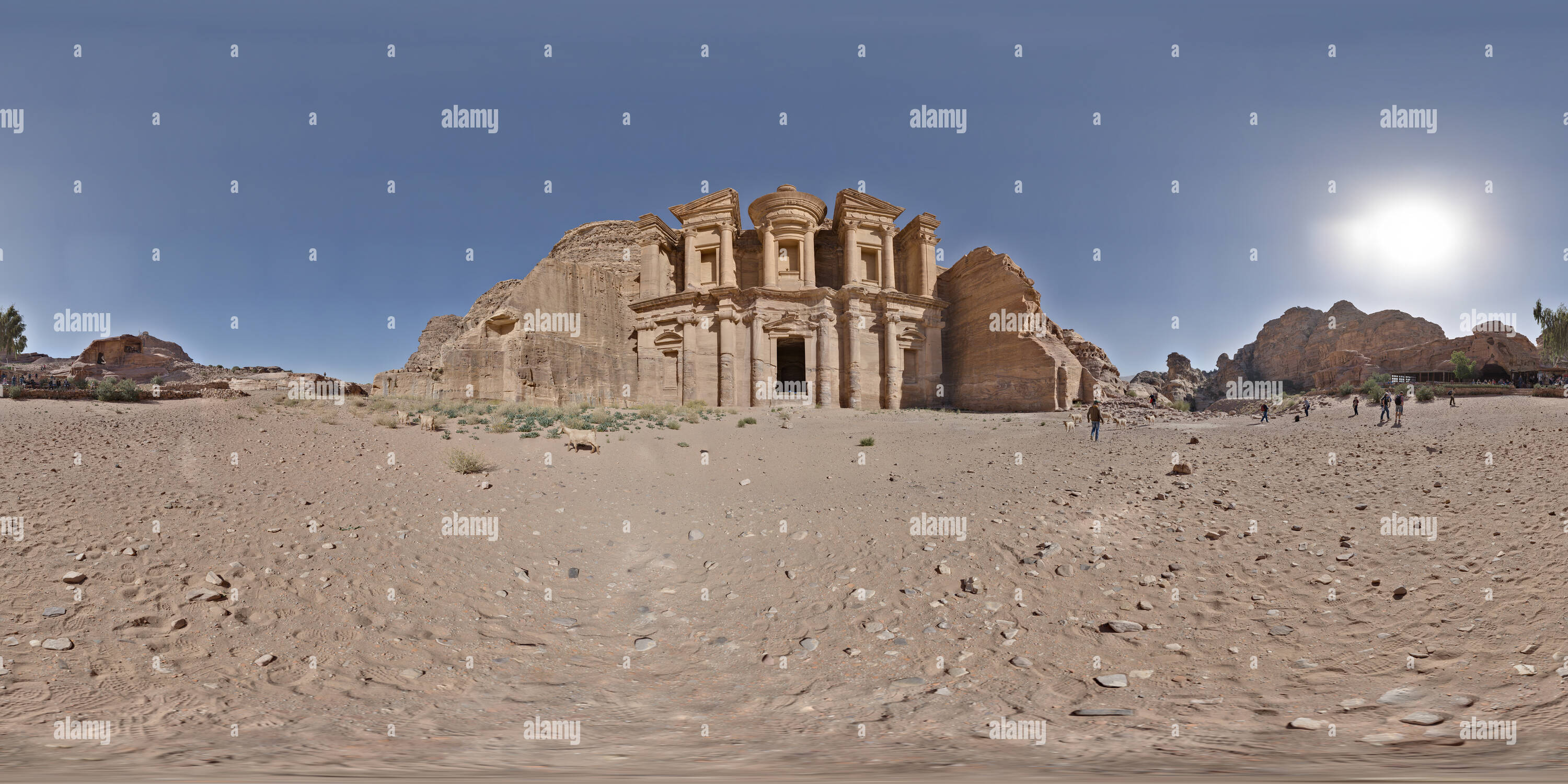 360° view of The Monastery - Ad Dier, Petra, Jordan - Alamy