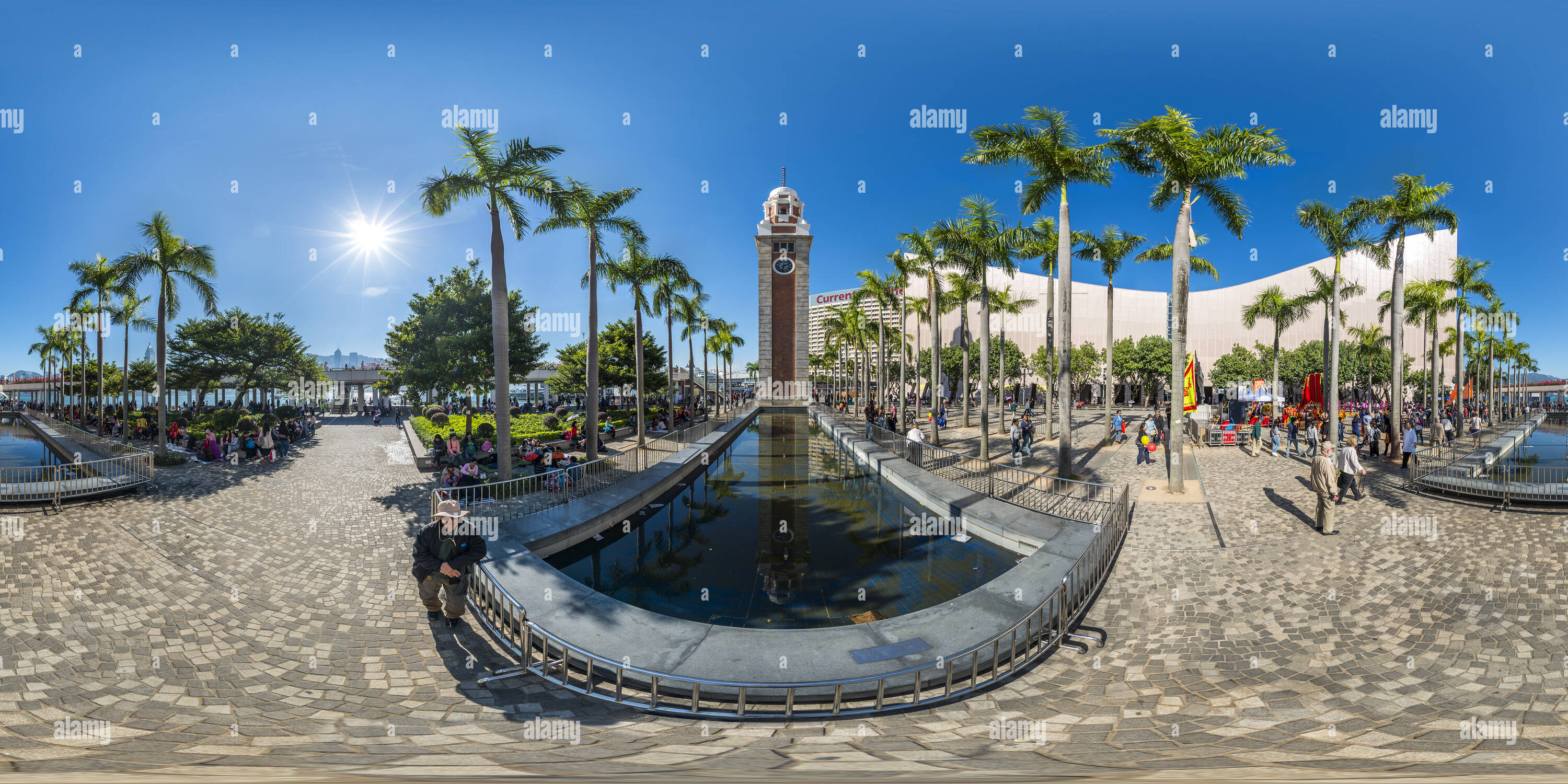 360° view of Hong Kong Clock Tower(尖沙咀鐘樓), Tsim Sha Tsui, HK - Alamy