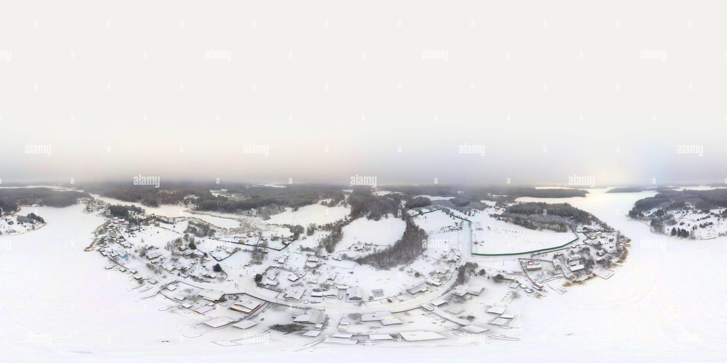 360° view of Seliger winter 2 - Alamy