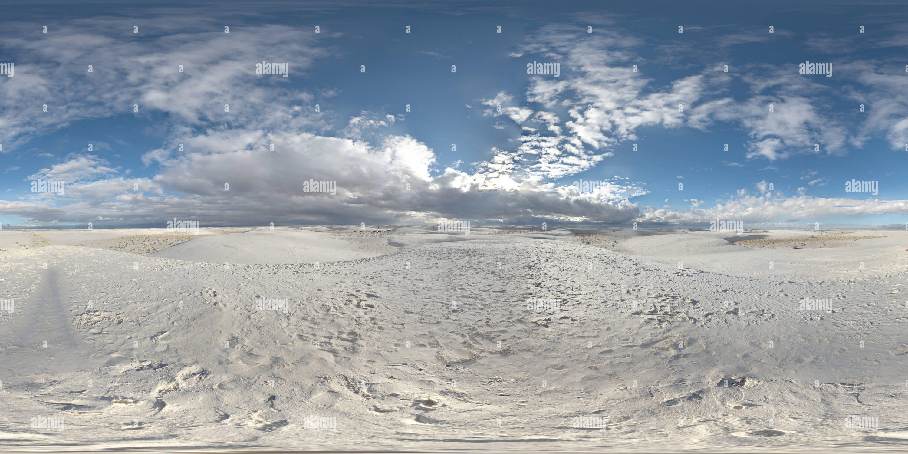 360° view of White Sand National Monument - Alamy