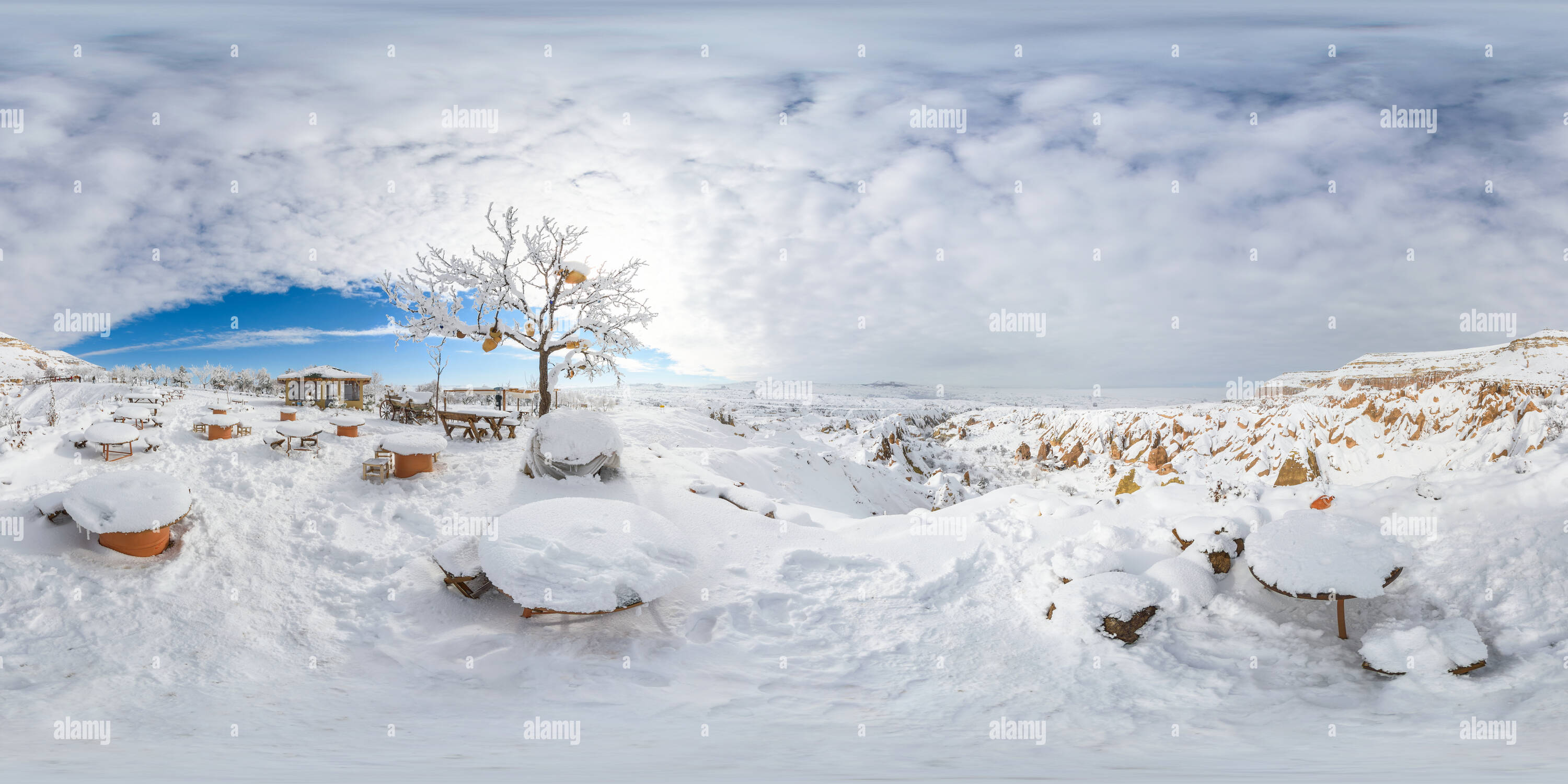 360° view of Cappadocia sunset viewpoint - Alamy