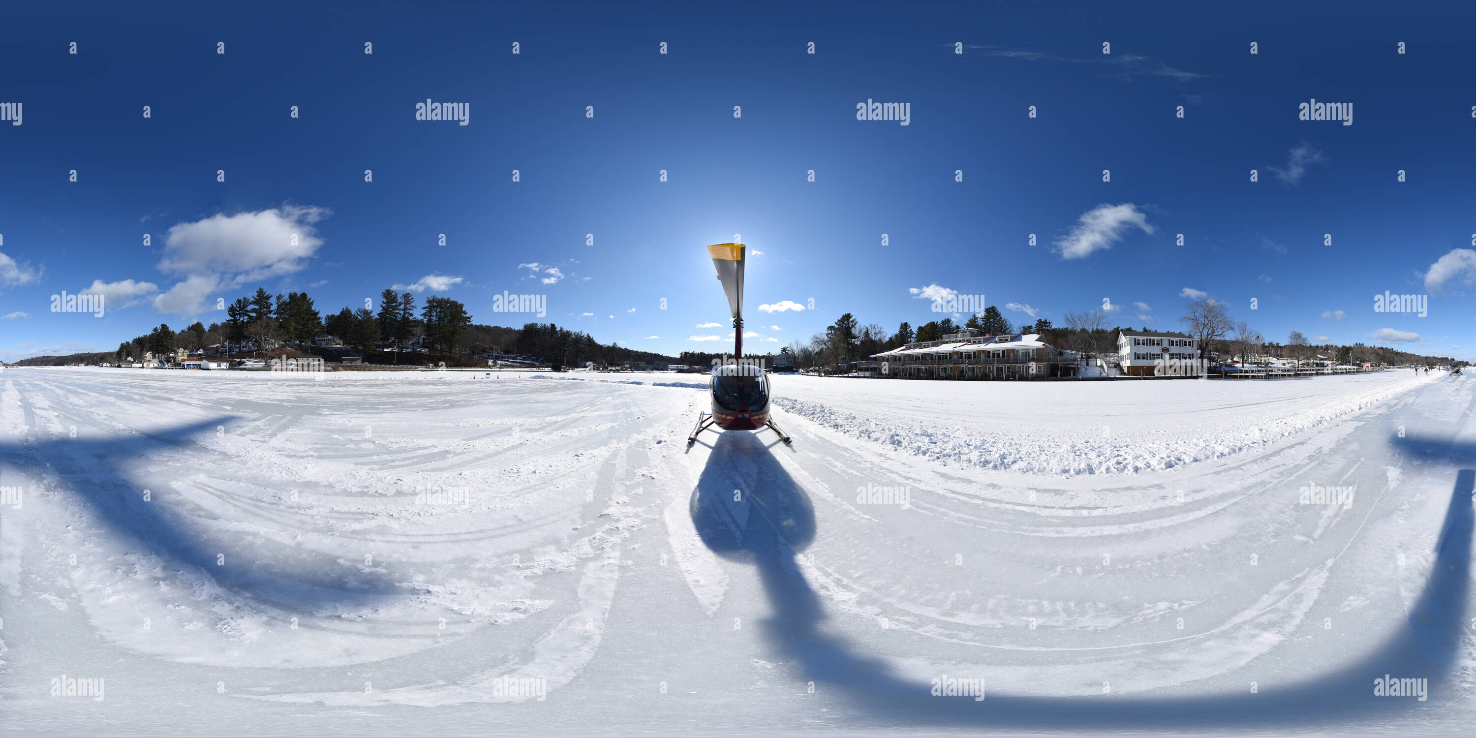 360° view of Alton Bay Ice Airport 02-17 A - Alamy