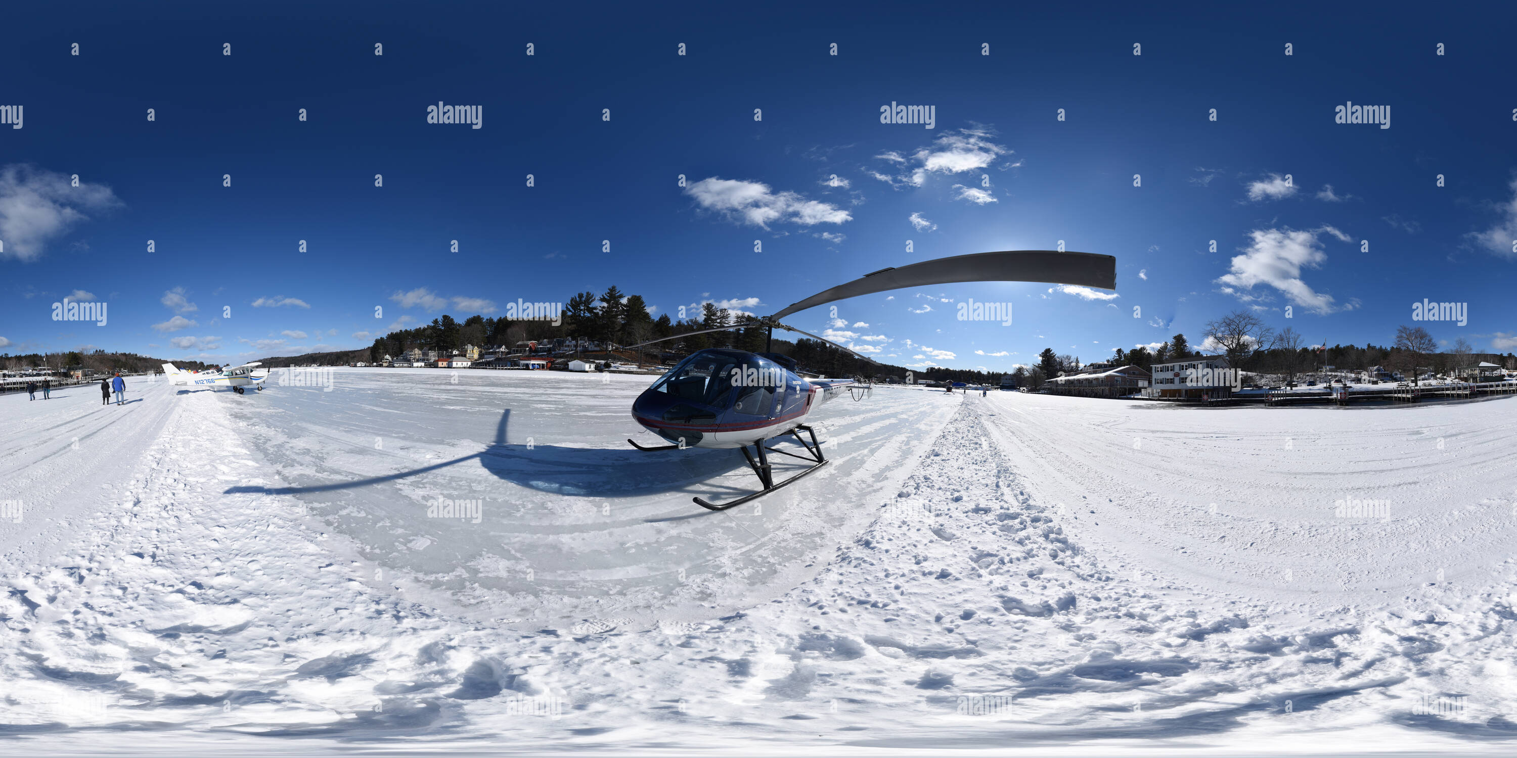 360° view of Alton Bay Ice Airport 02-17 D - Alamy