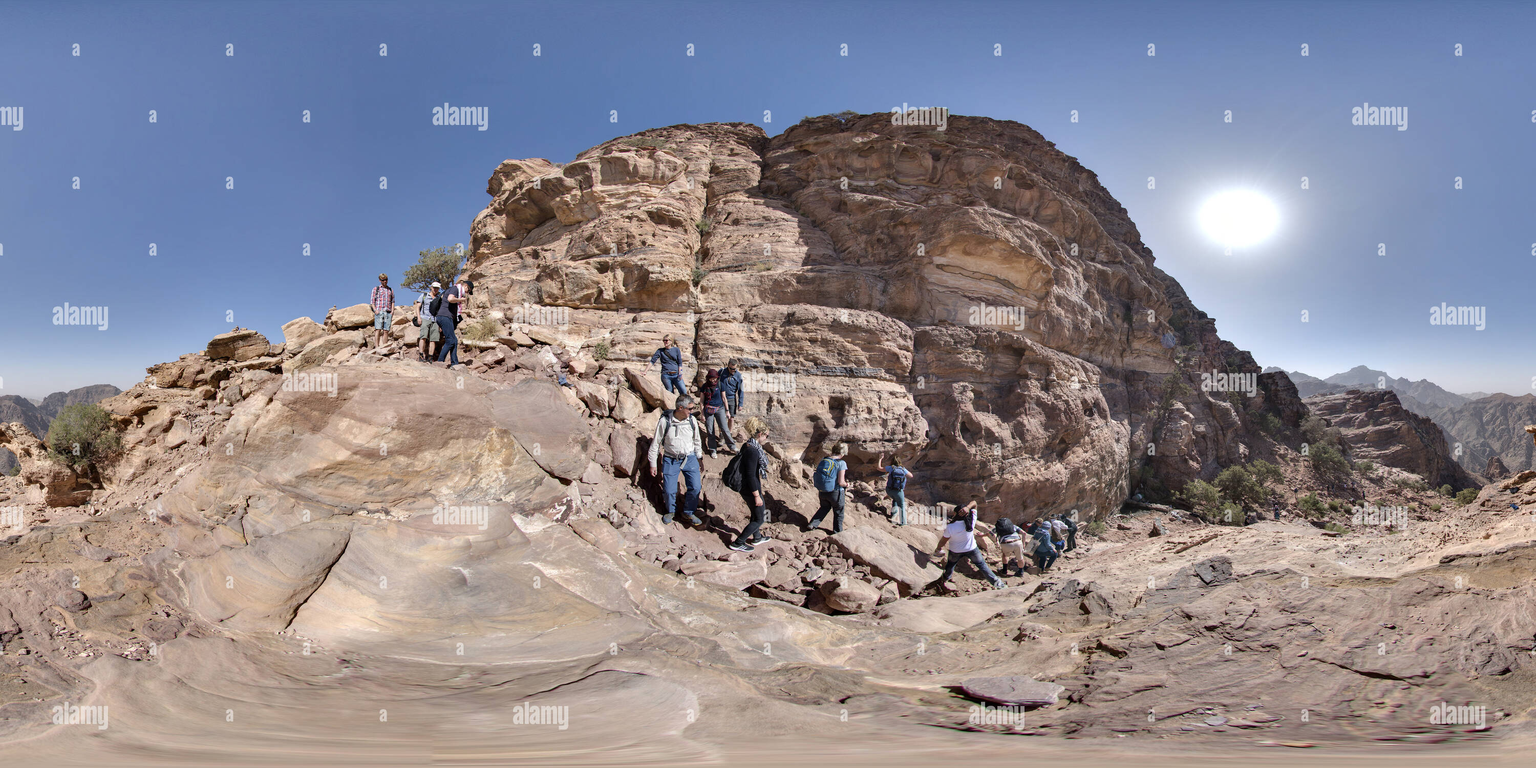 360° view of Petra - The High Route - Alamy