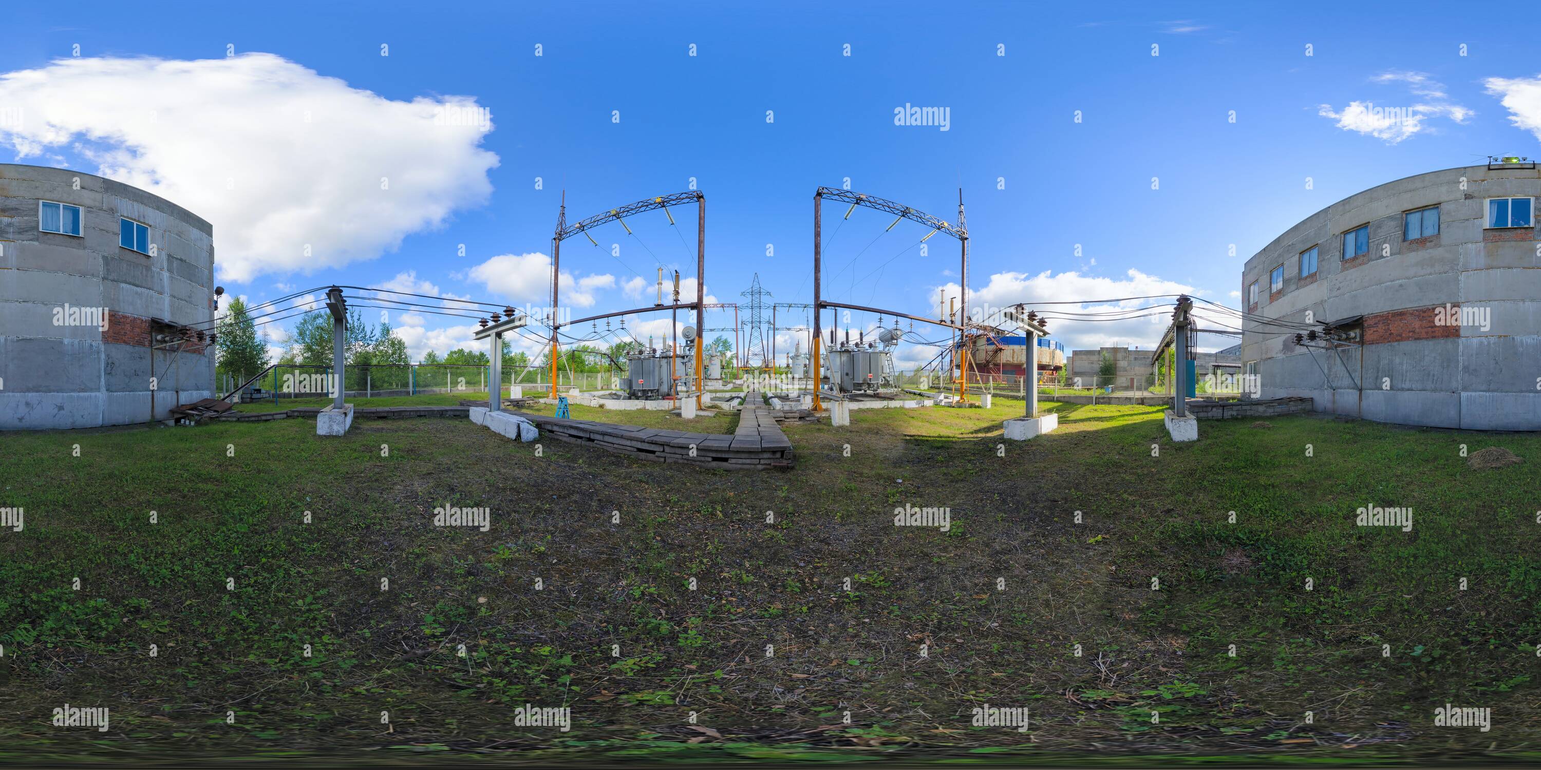 360° view of Electrical substation "Obogatitel'naya - Alamy