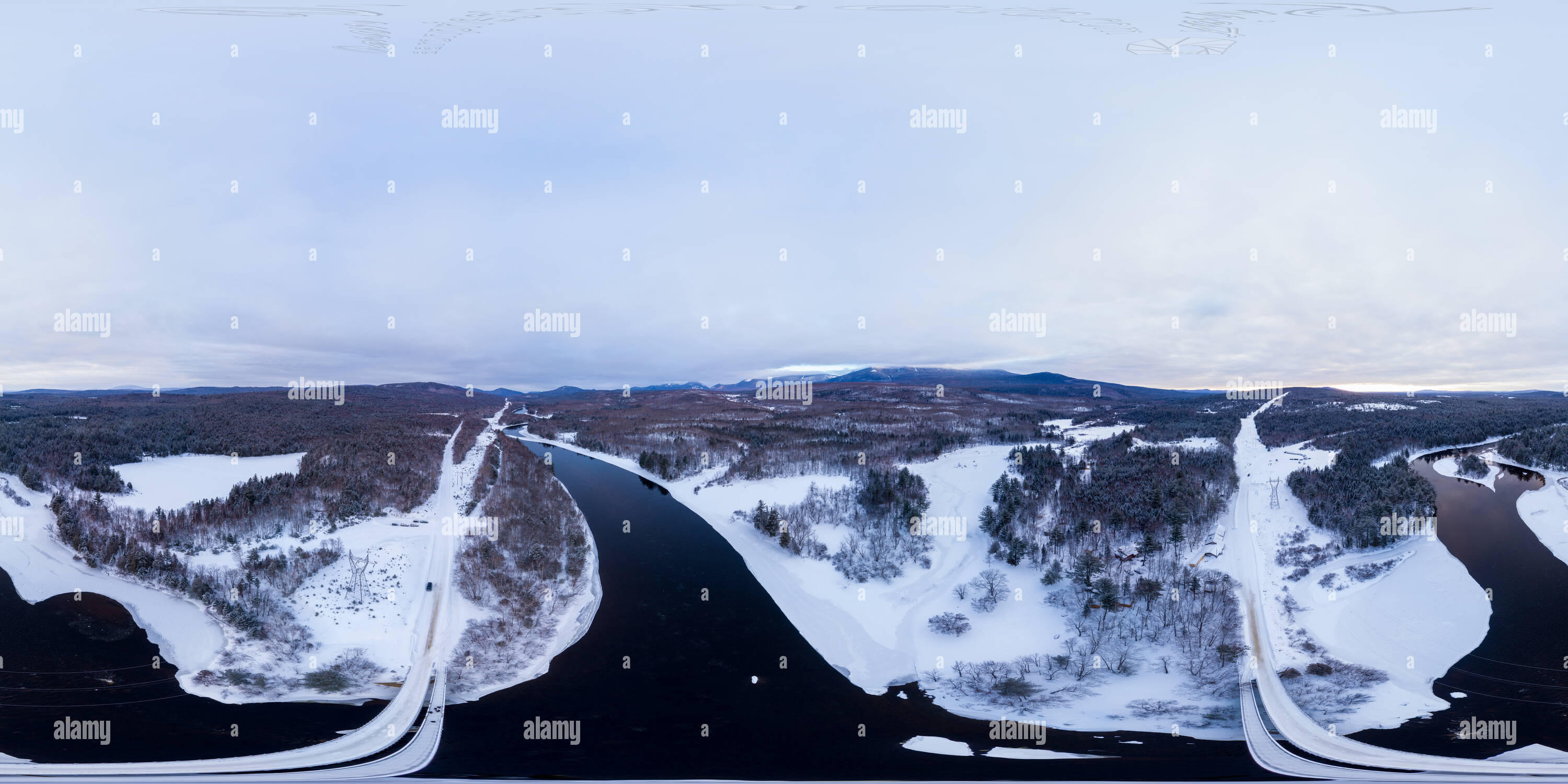 360° view of 2017 Aerial View of Abol Bridge - Alamy