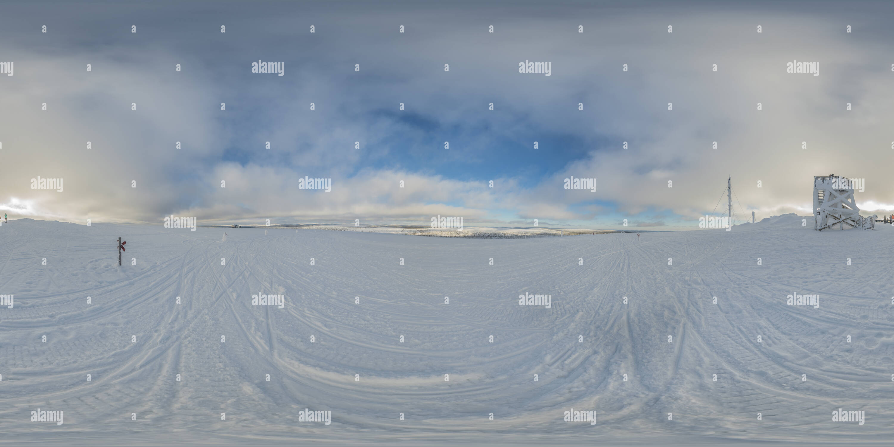 360° view of finland snow land - Alamy