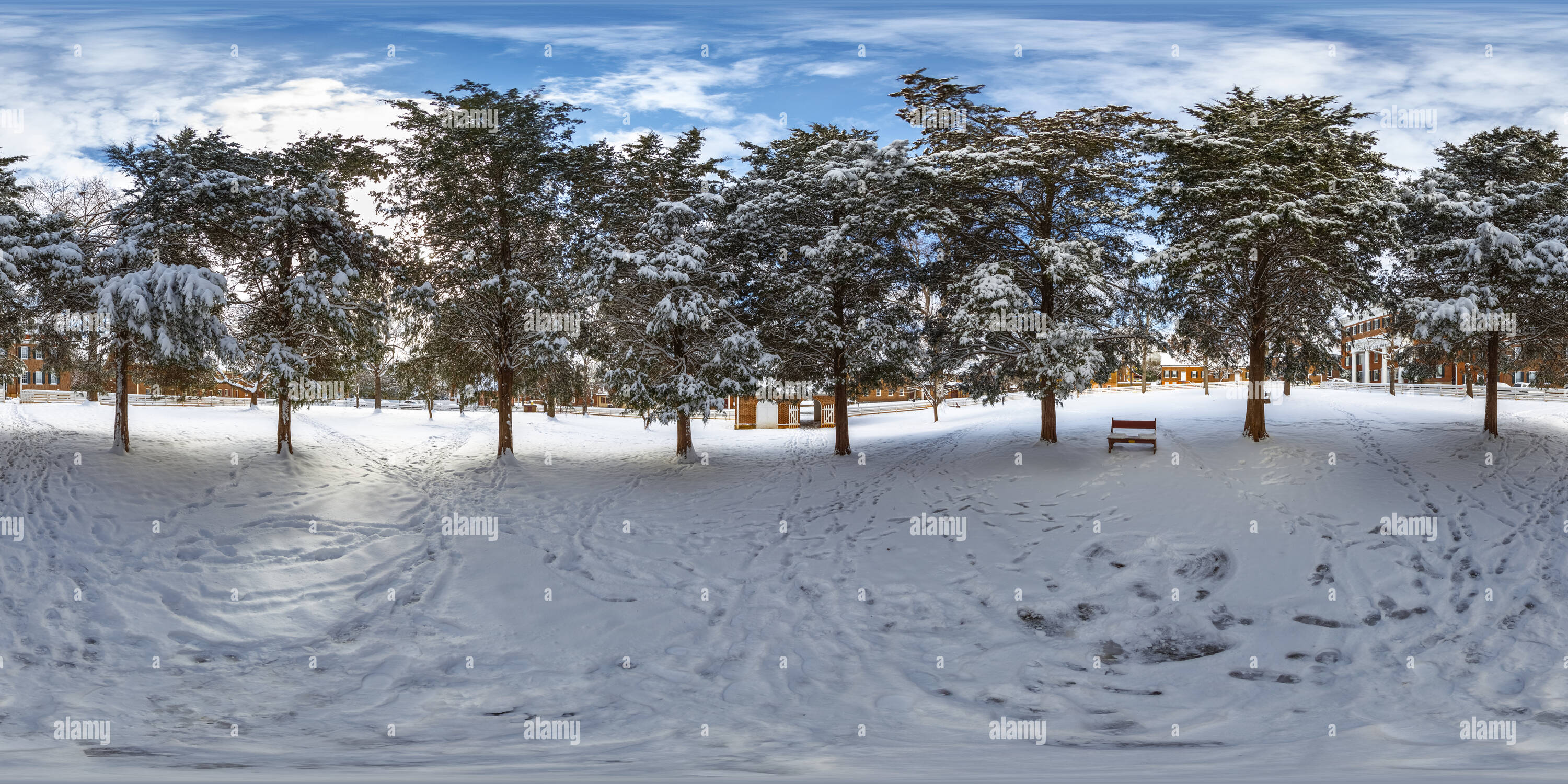 360° view of Salem Square Snow, Winston-Salem, North Carolina - Alamy