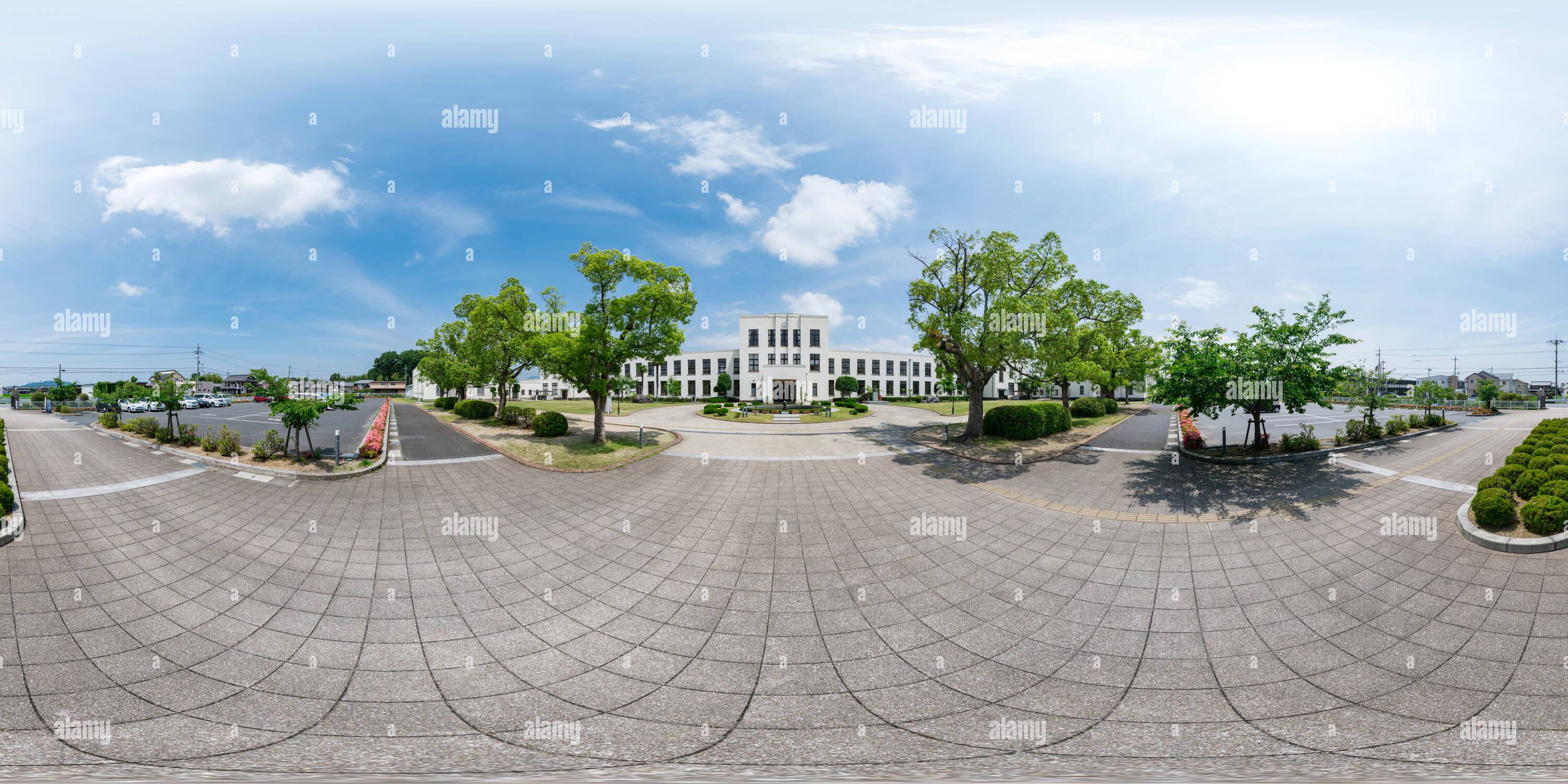 360° view of The appearance of nostalgic former Toyosato elementary school in Japan 01 - Alamy