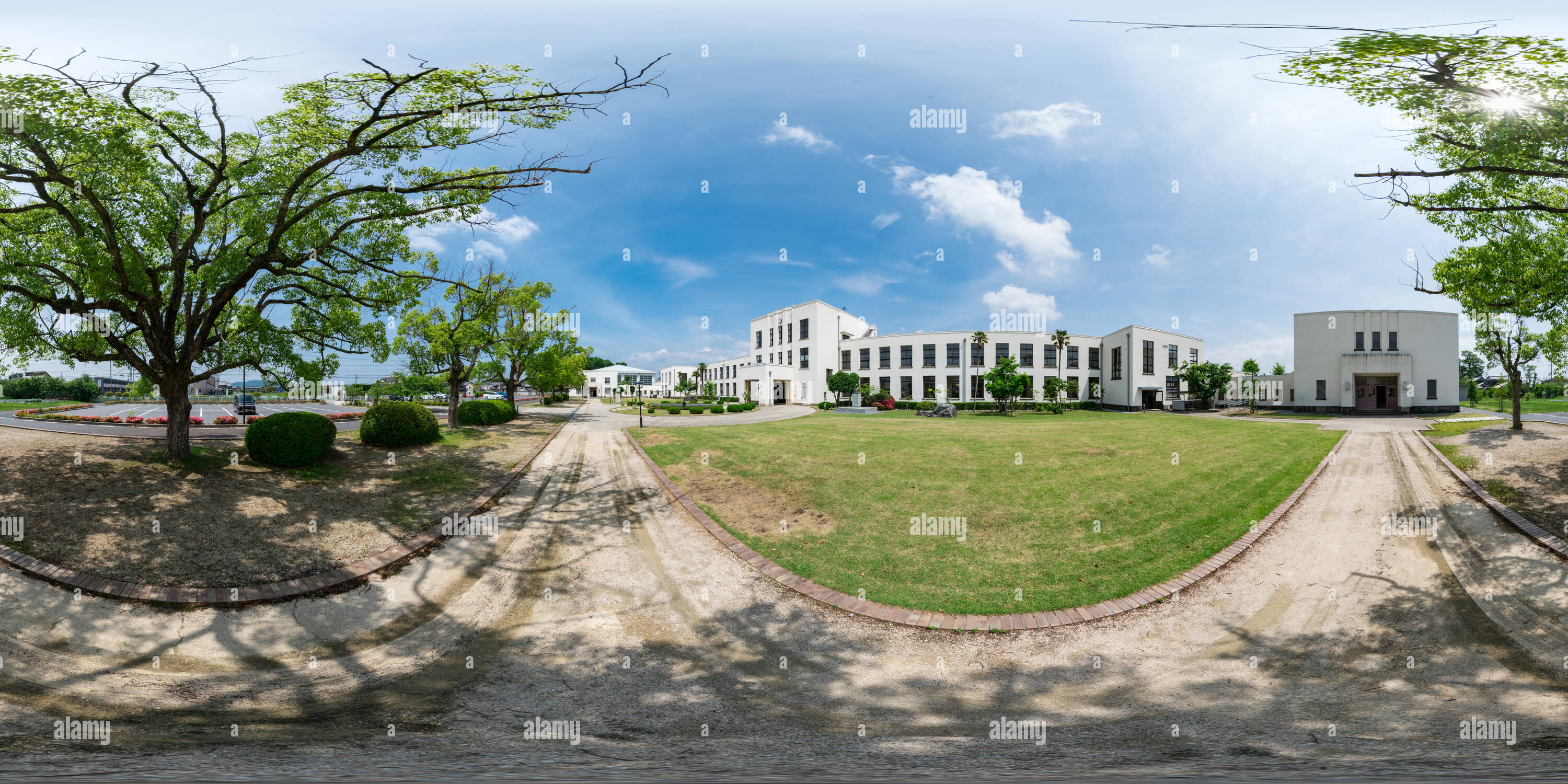 360° view of The appearance of nostalgic former Toyosato elementary ...