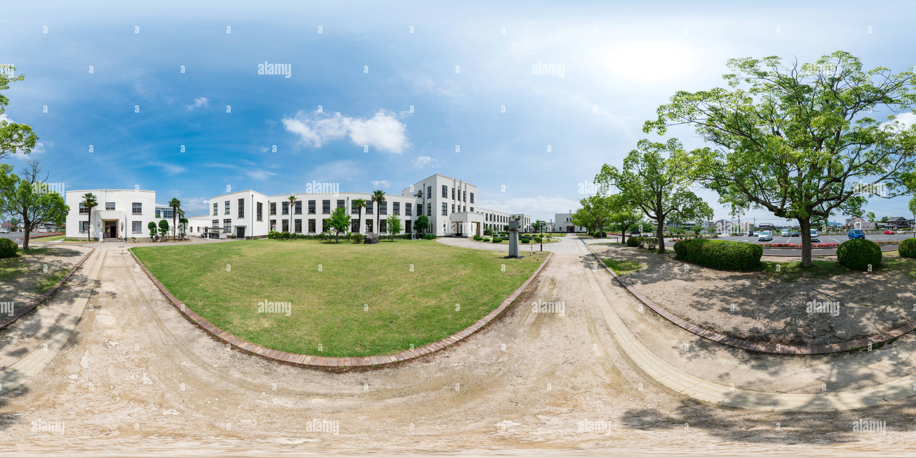 360° view of The appearance of nostalgic former Toyosato elementary ...