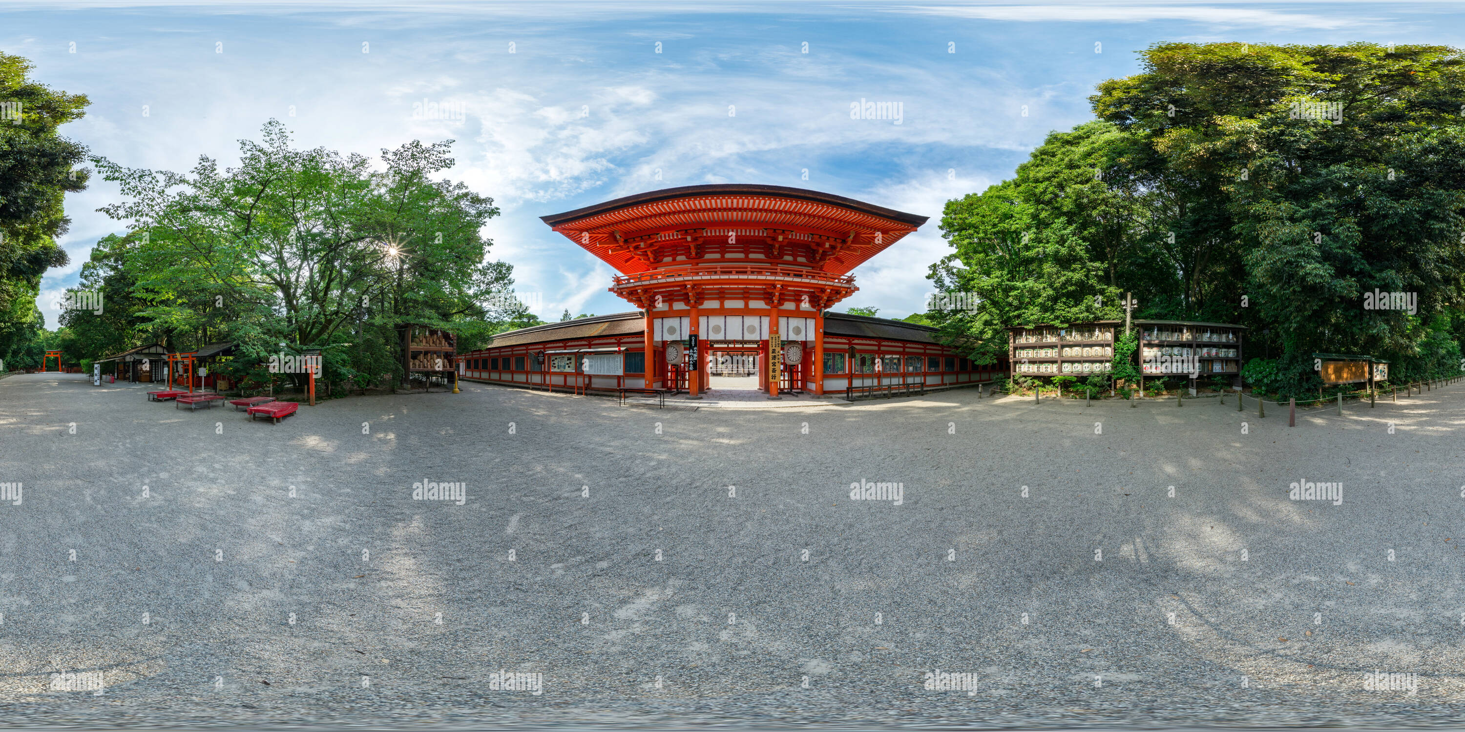 360° view of Shimogamo Shrine's main gate - Alamy