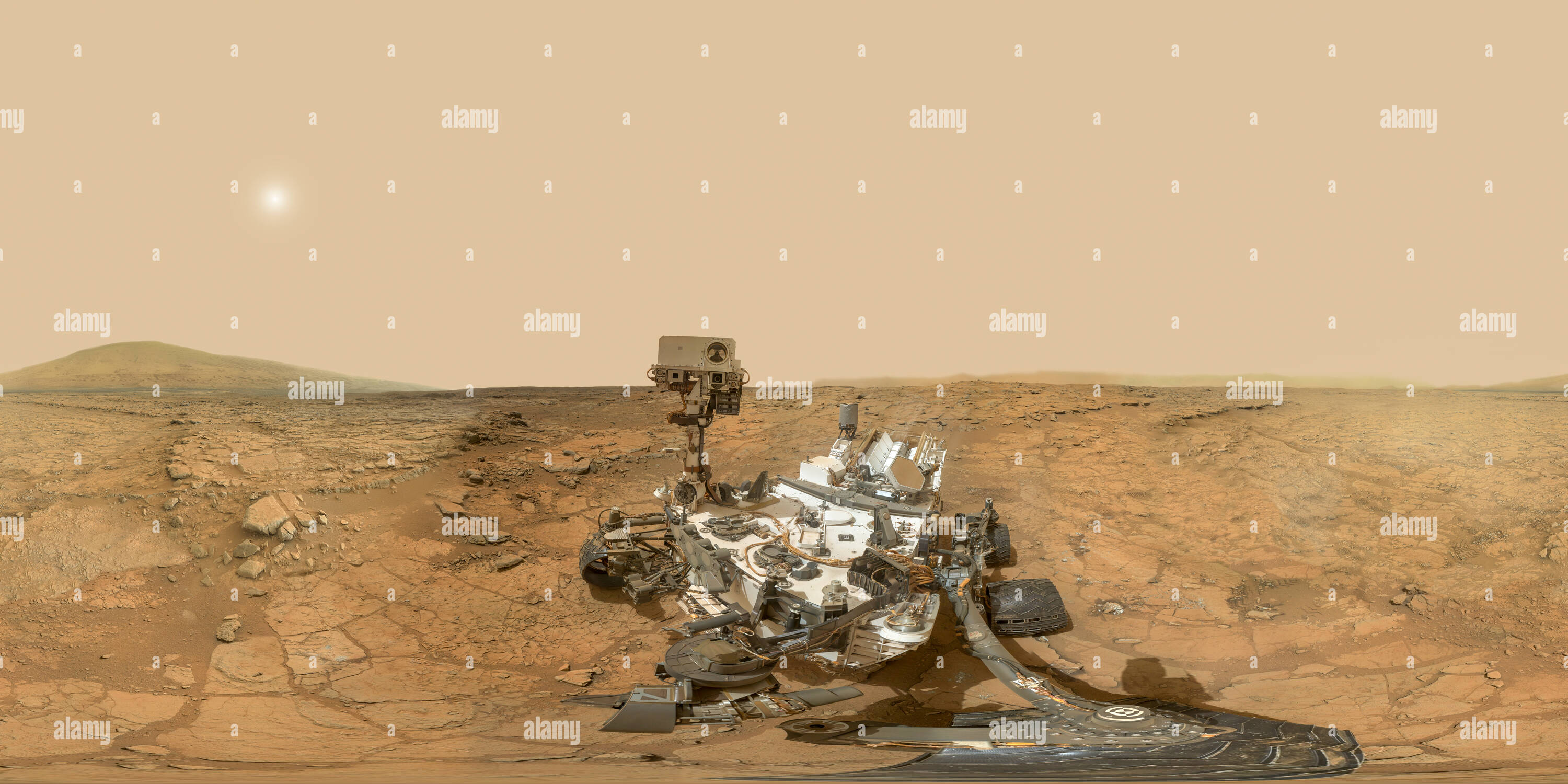 360° view of Mars SOL 177, NASA - Alamy