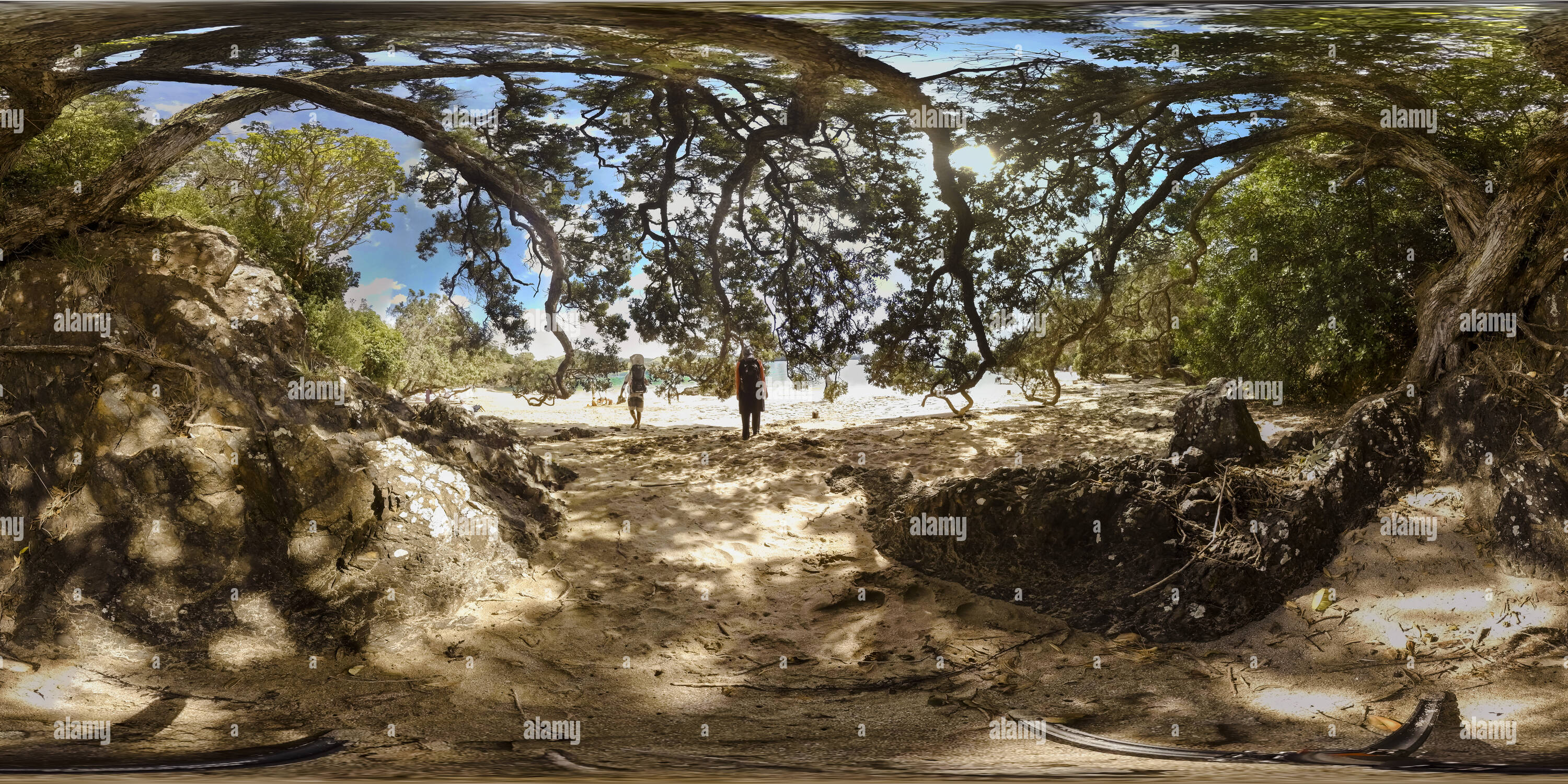 360° view of Inside Whale Bay, Tutukaka, New Zealand - Alamy