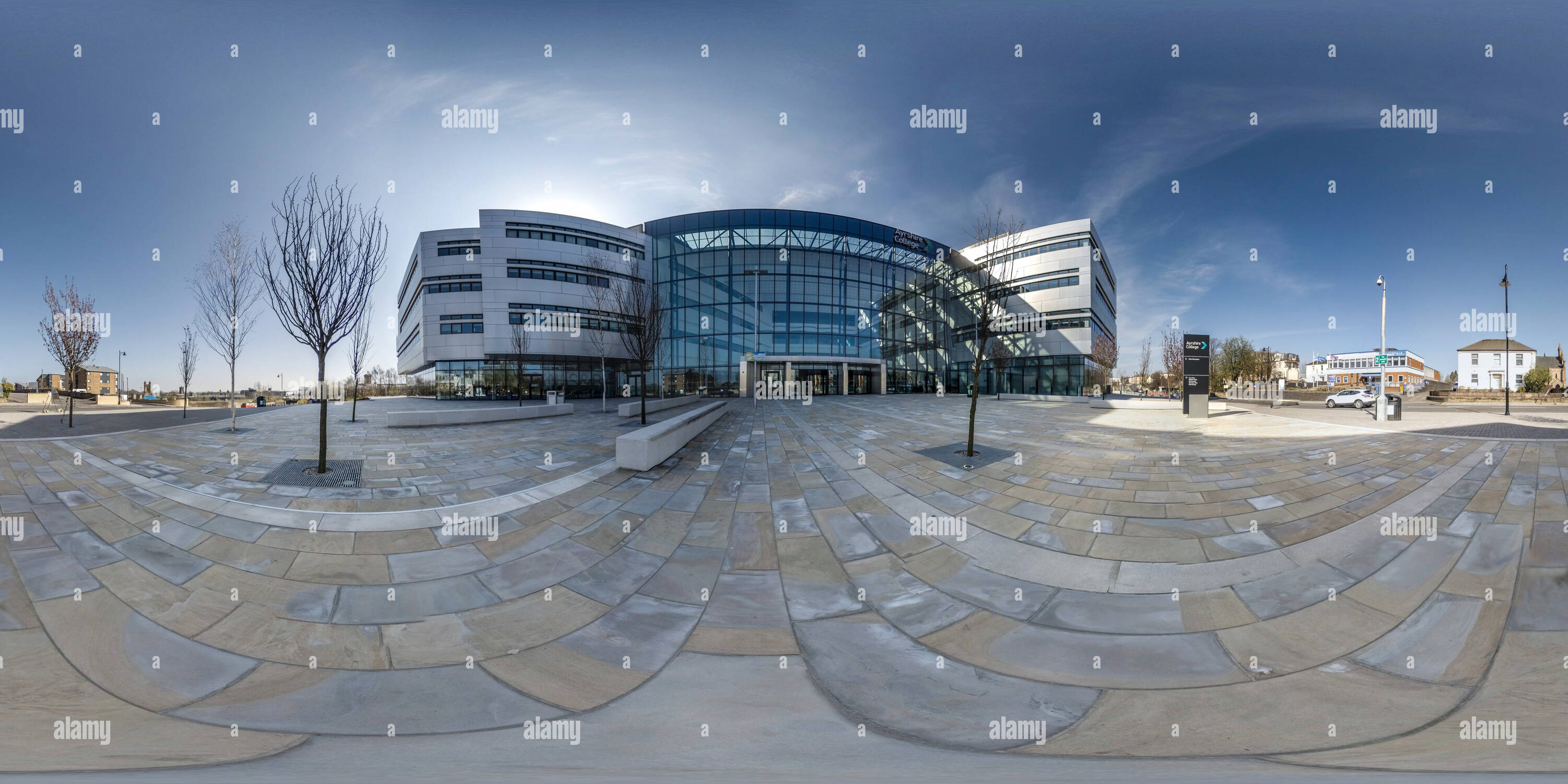 360° view of Ayrshire College Kilmarnock Campus - Alamy