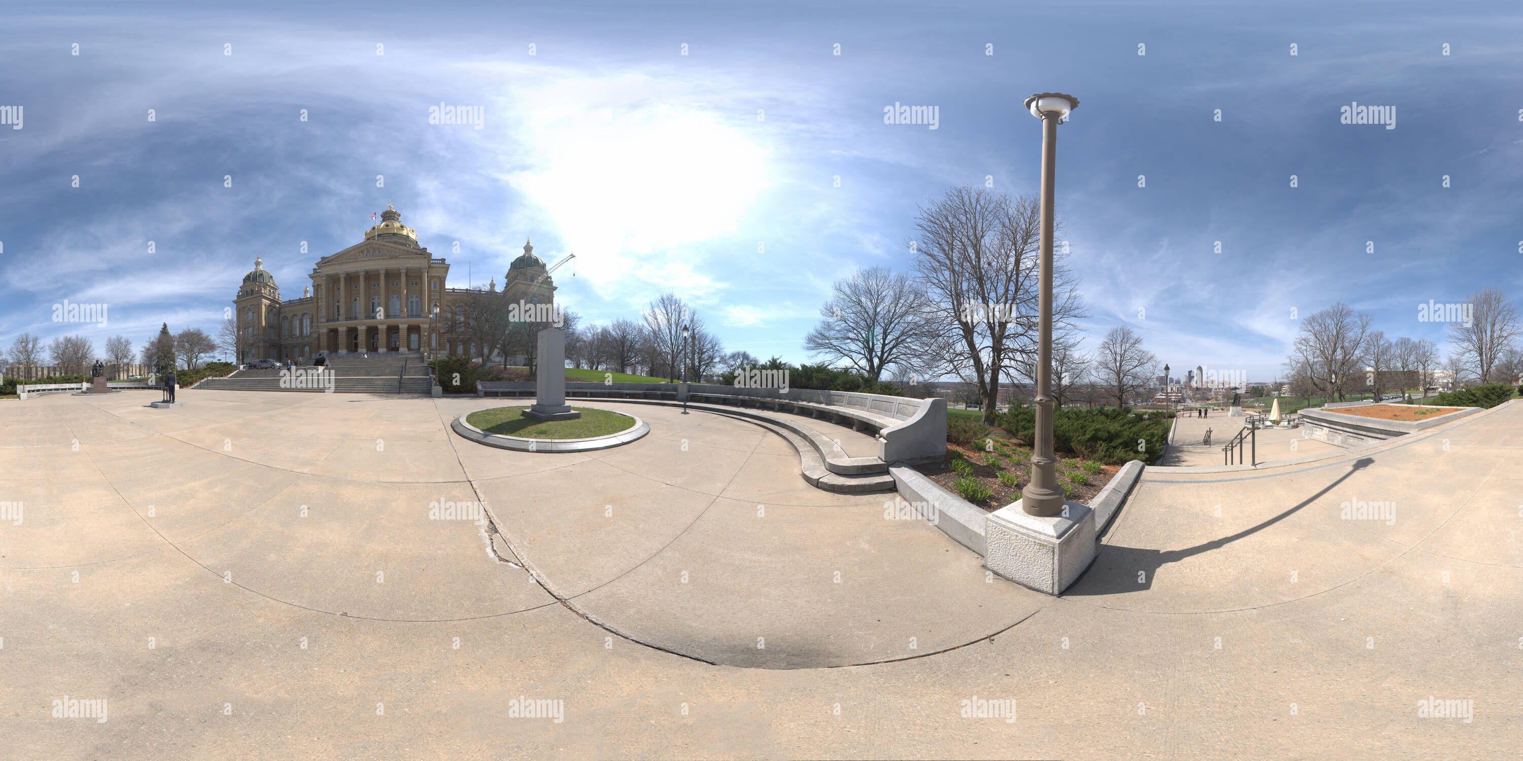 360° view of West Side of State of Iowa Capital Building - Alamy