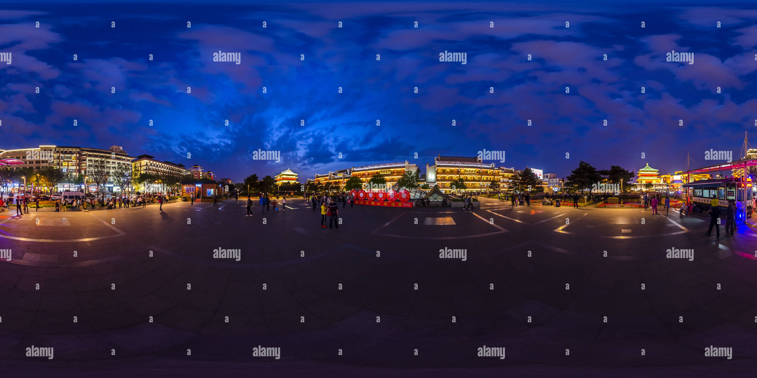 Bell tower square xi'an hi-res stock photography and images - Alamy