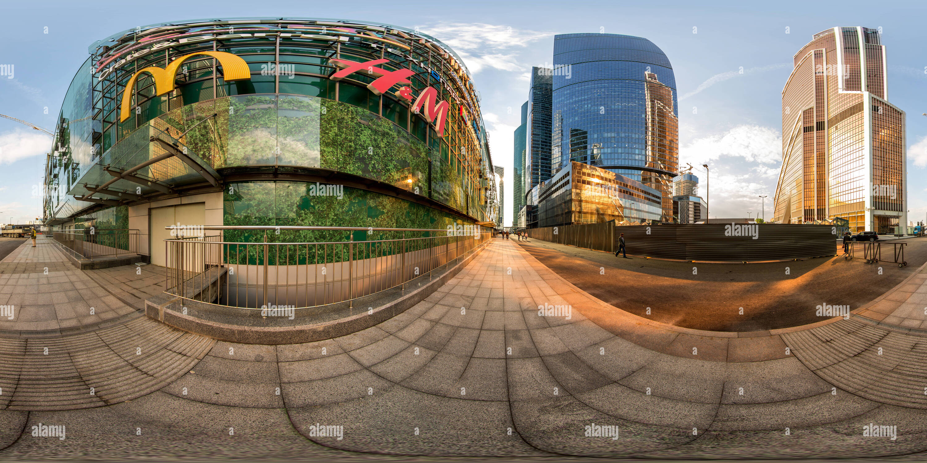 360° view of The “Federation Tower” and the “ Mercury Tower” - Alamy
